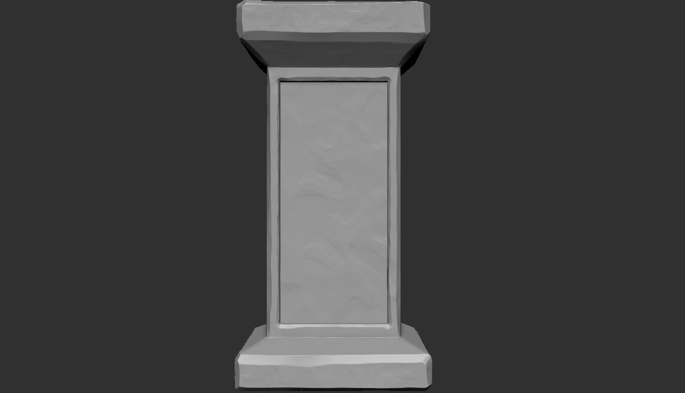 ArtStation - stylized stone altar