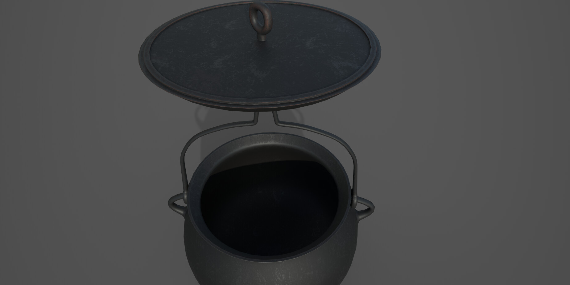 Justin Marcotte "Game Dev_onian" - Iron Cooking Pot Large / Witches Pot