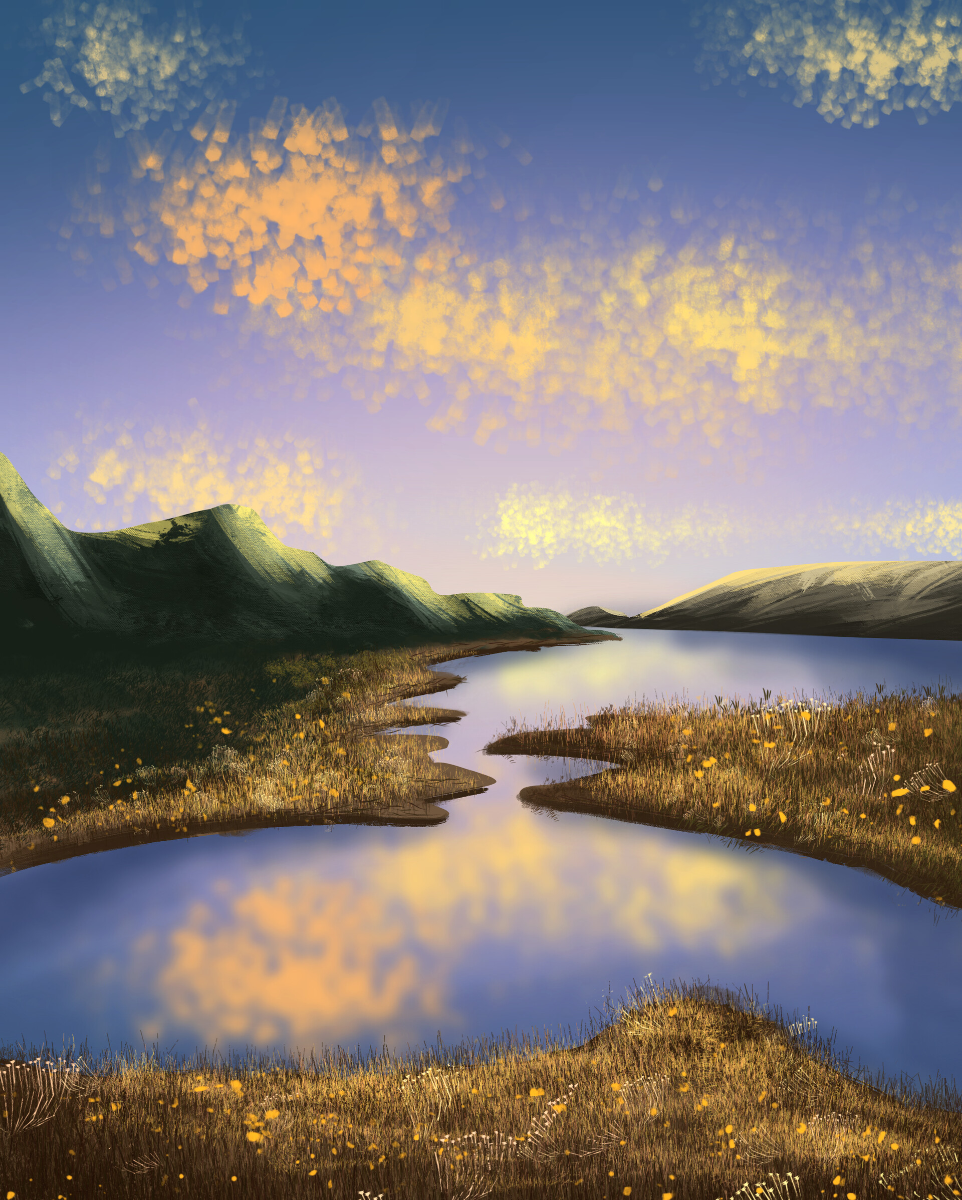ArtStation - Sunset From far
