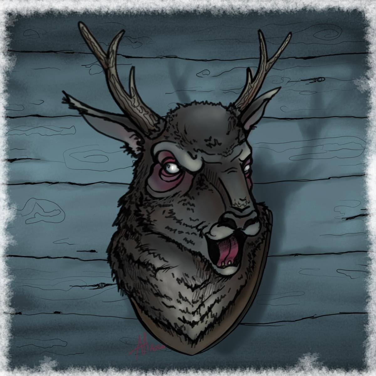 Evil Dead Deer Tattoo
