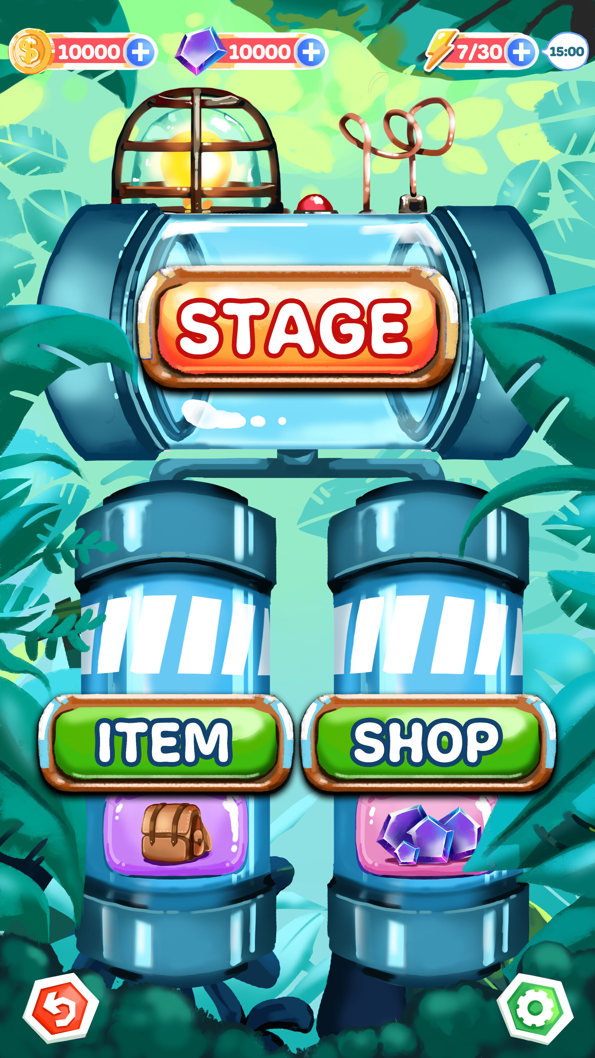 sal - "fun run" game UI design