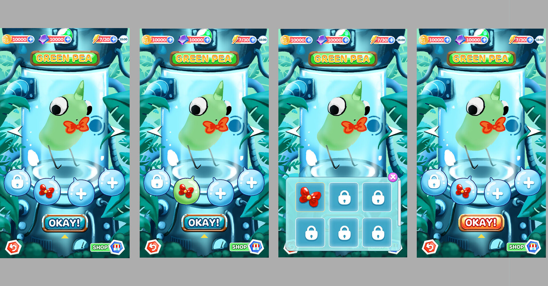 ArtStation - "fun run" game UI design