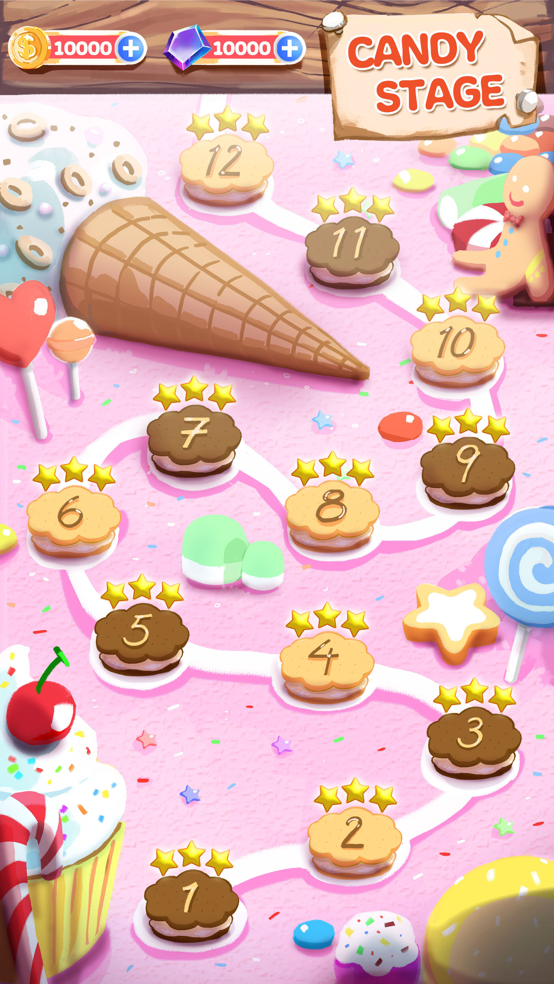 sal - "fun run" game UI design