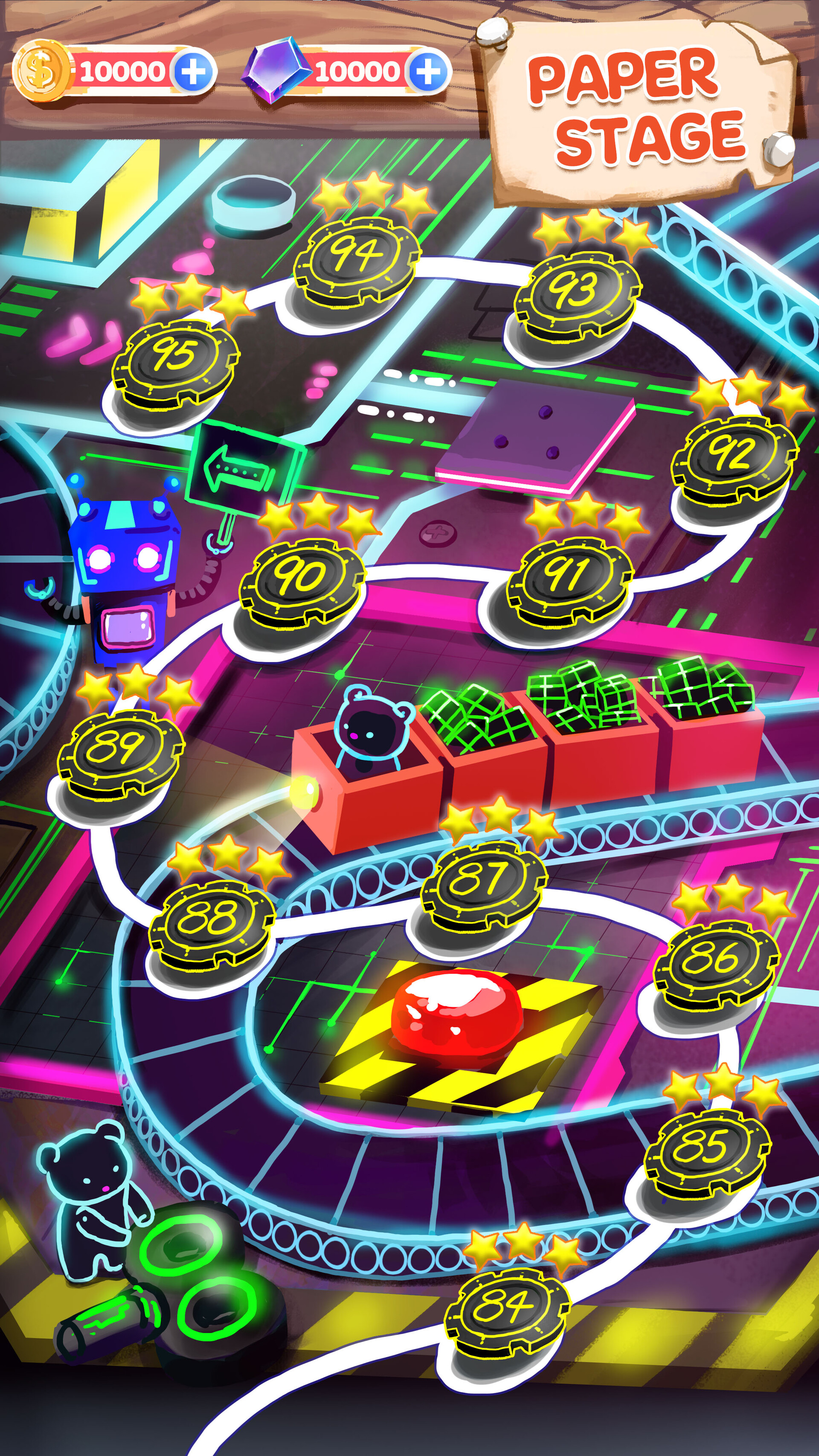 sal - "fun run" game UI design