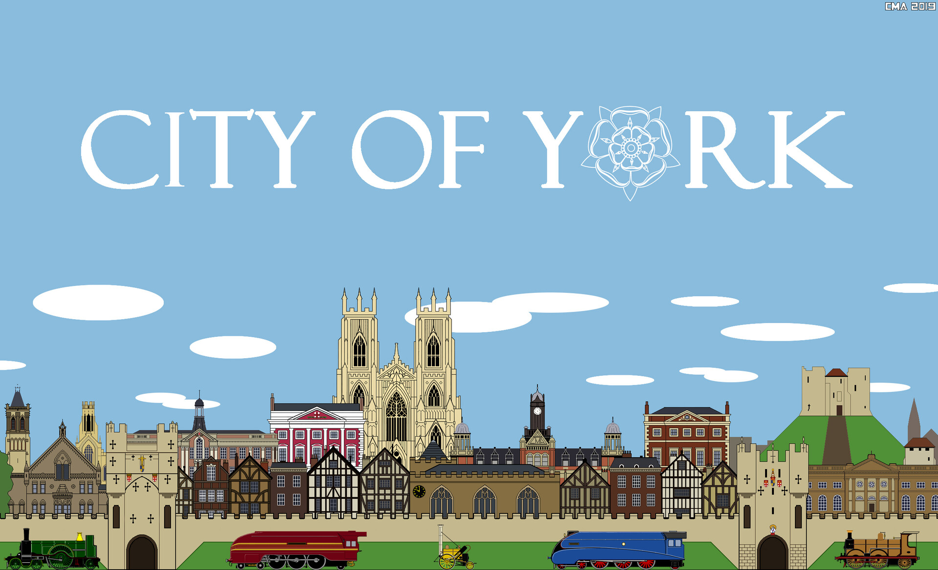 ArtStation - Skyline City of York