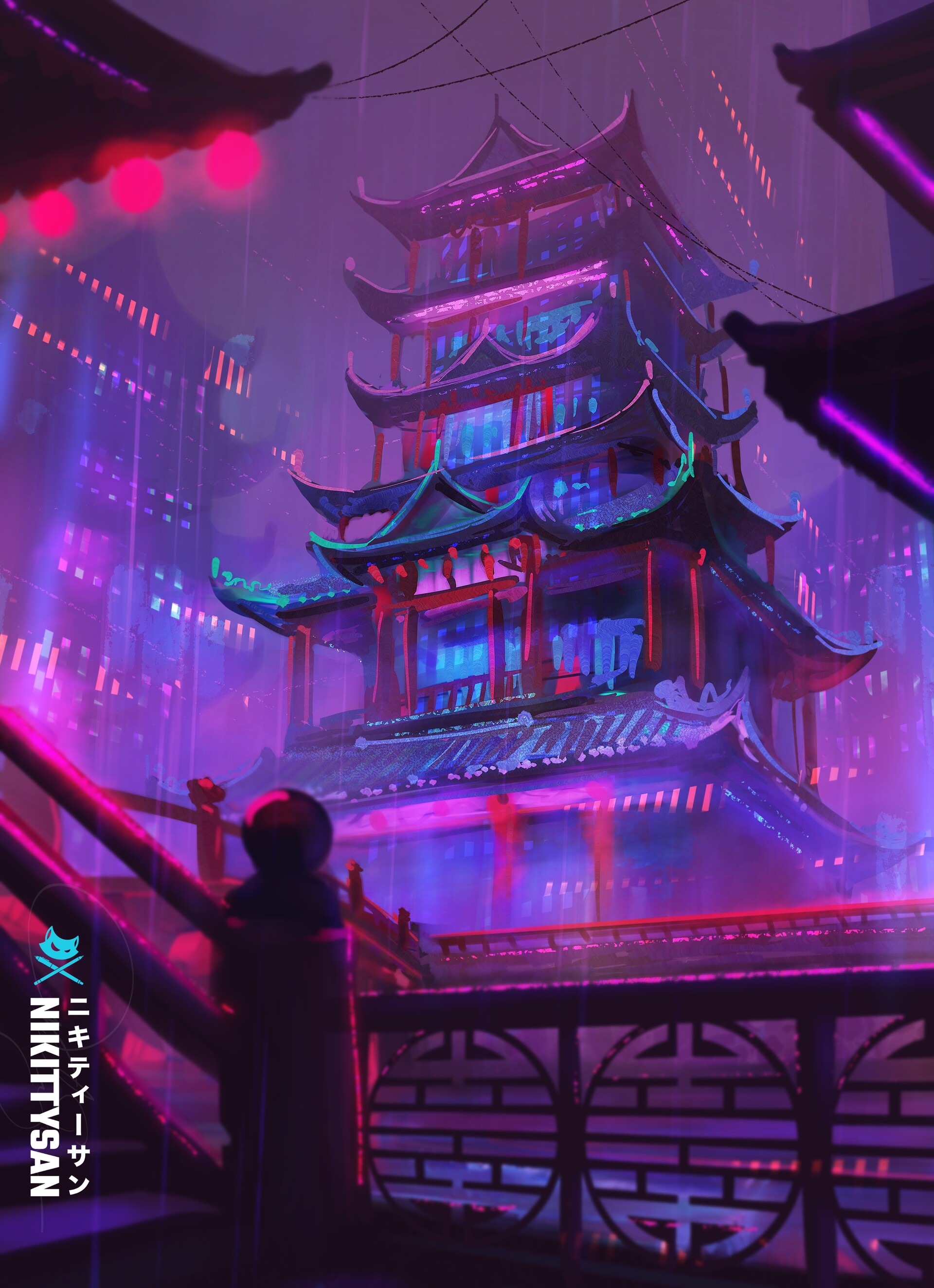 ArtStation - Cyberpunk Castle