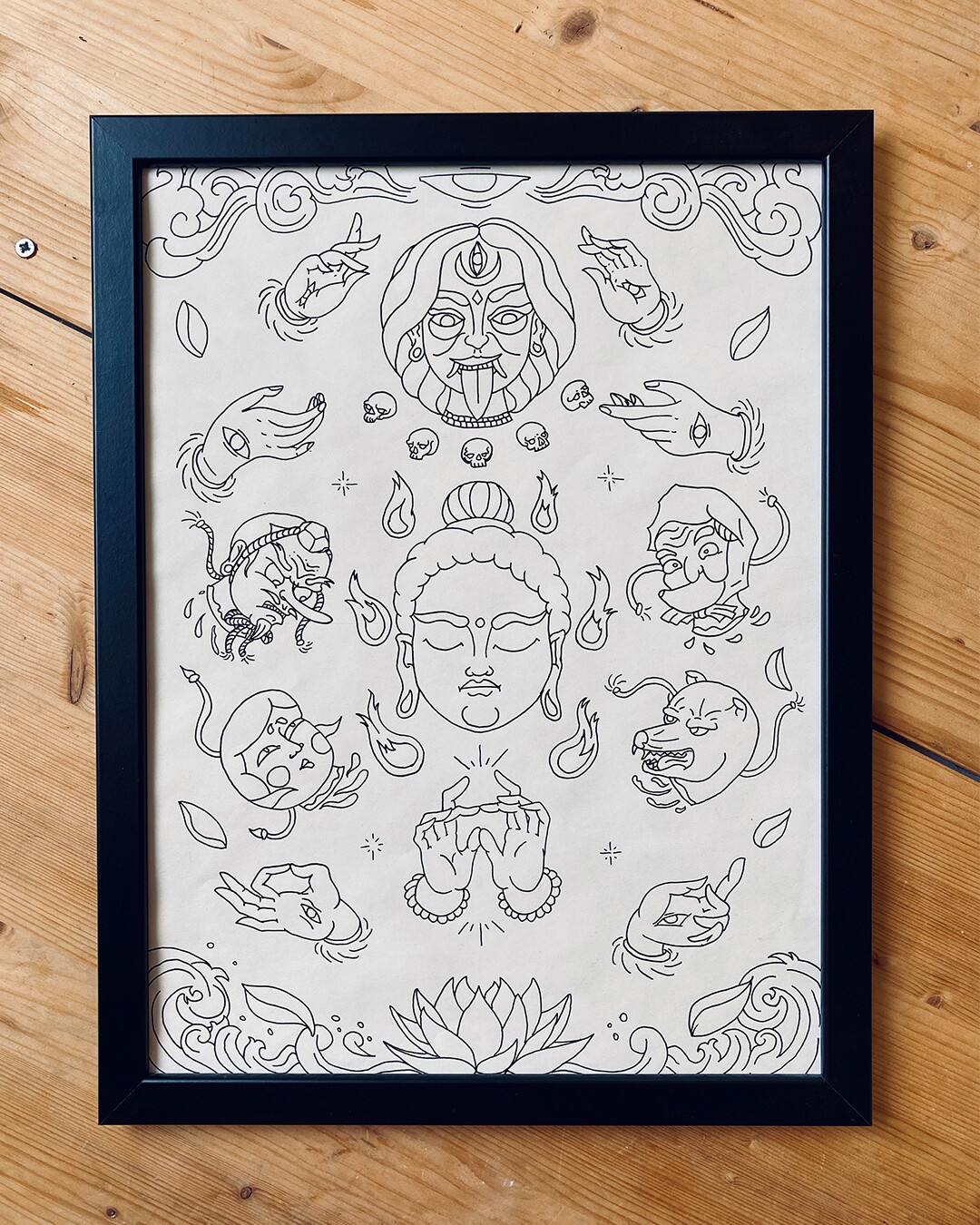 ArtStation - Tattoo, divinity flash sheet