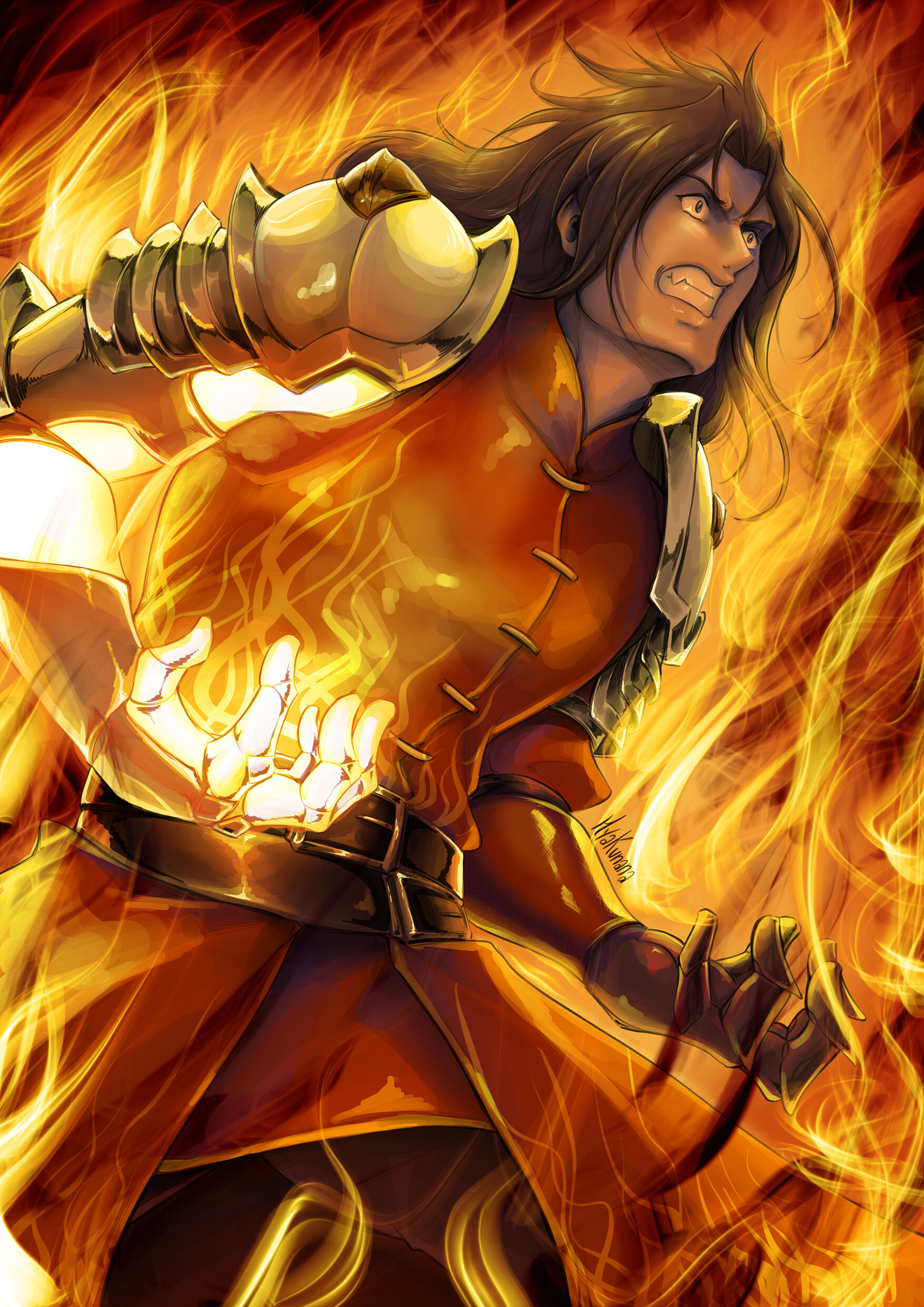 ArtStation - On Fire (commission)