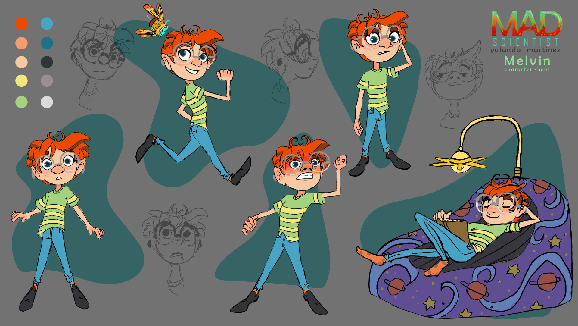 ArtStation - Melvin character sheet