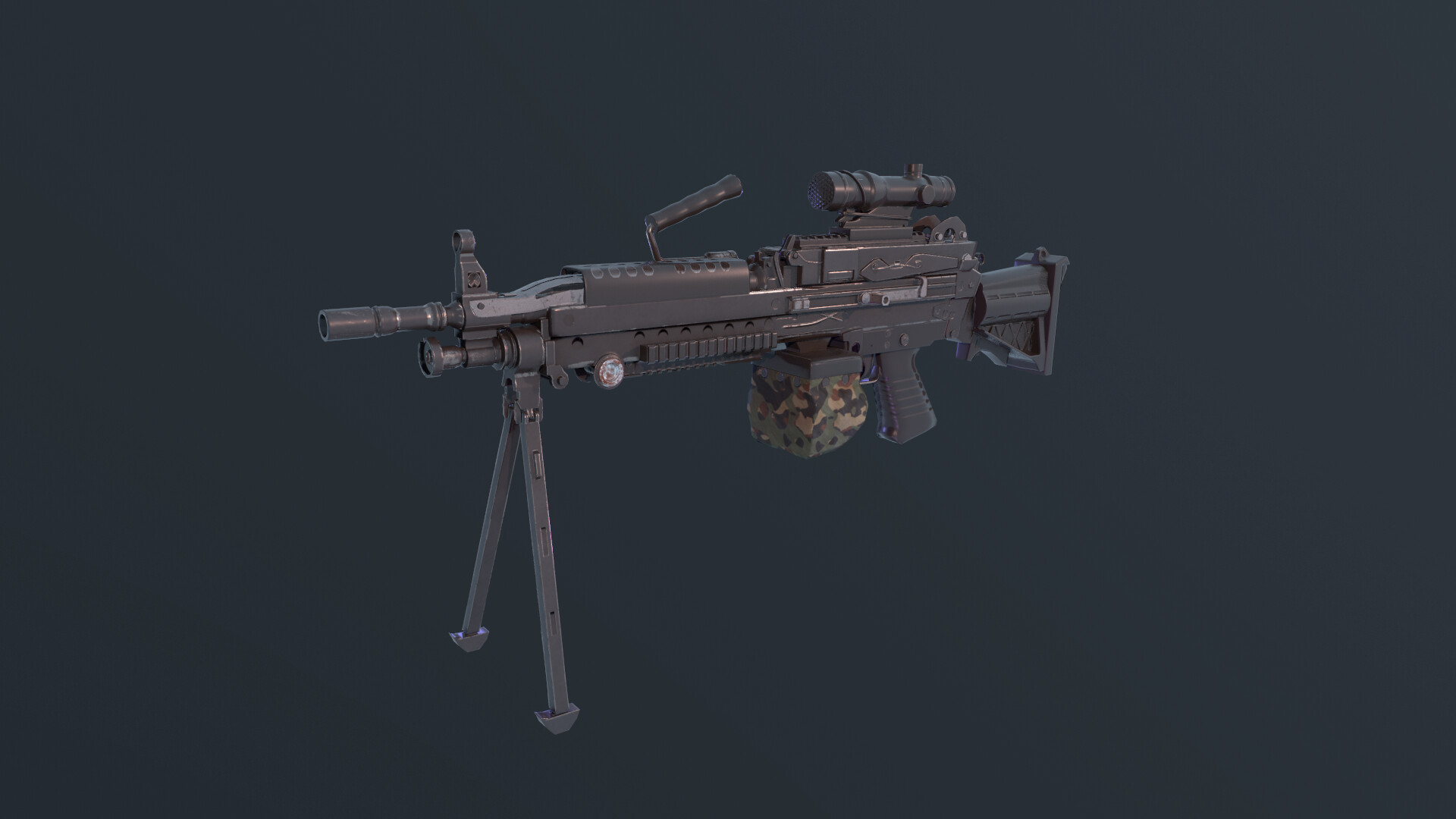 ArtStation - M249 Light machine gun (LP)