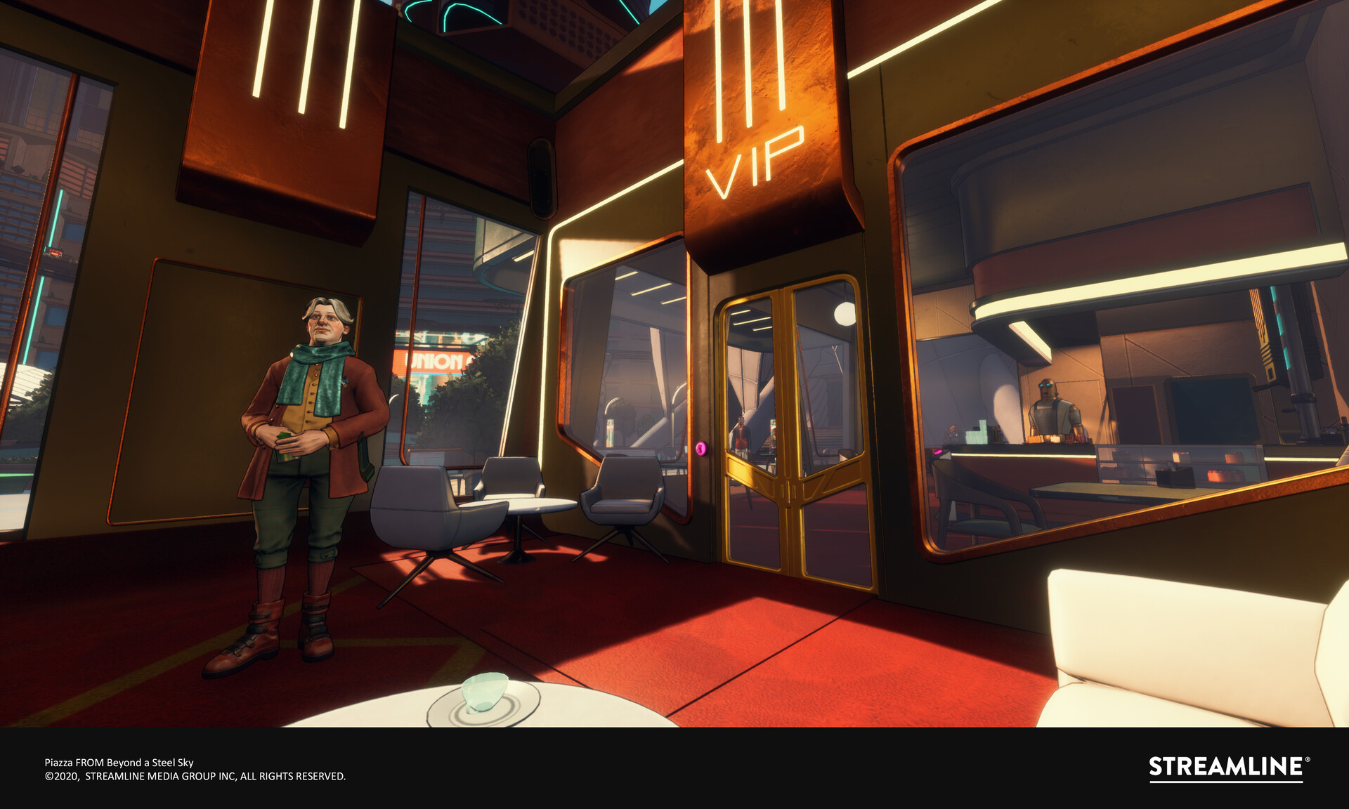 Streamline Studios - Beyond a Steel Sky - Piazza