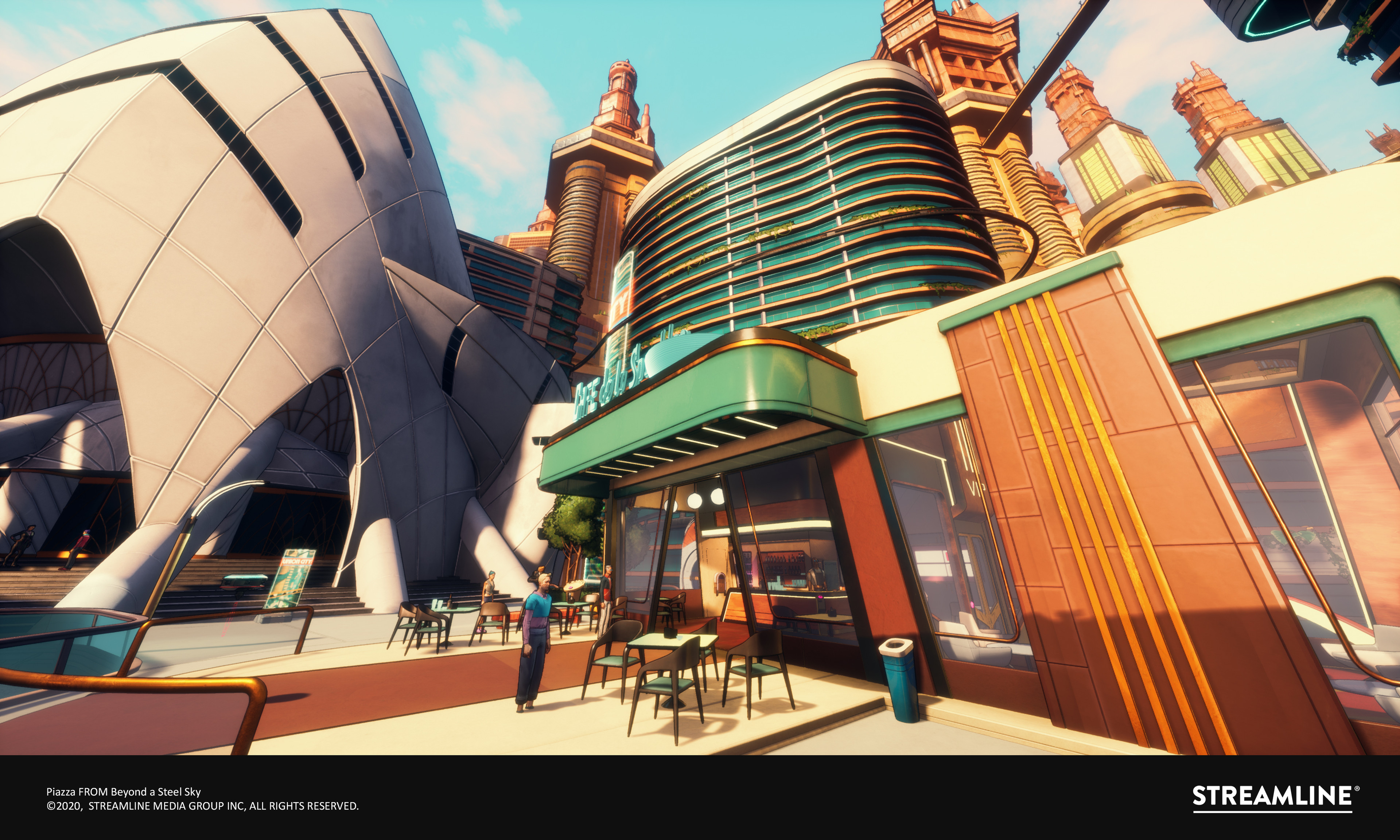 Streamline Studios - Beyond a Steel Sky - Piazza