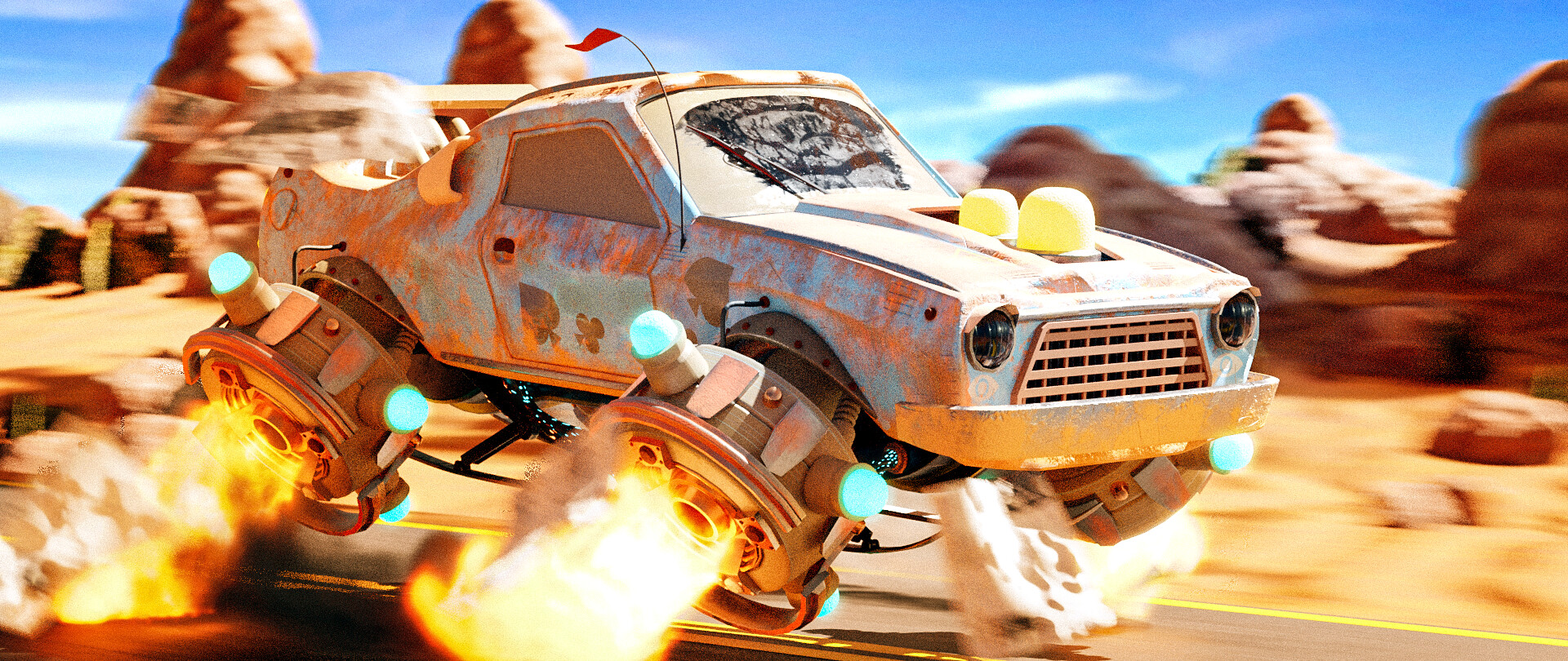 ArtStation - Desert Racecar