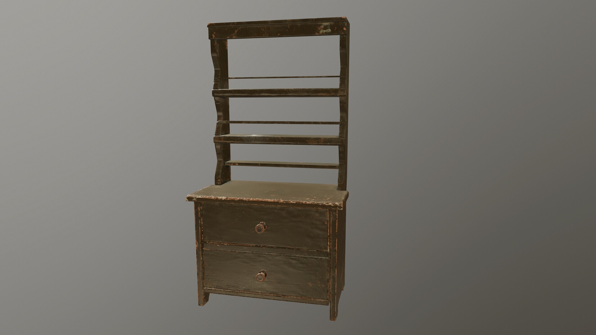 ArtStation - old wooden rack table