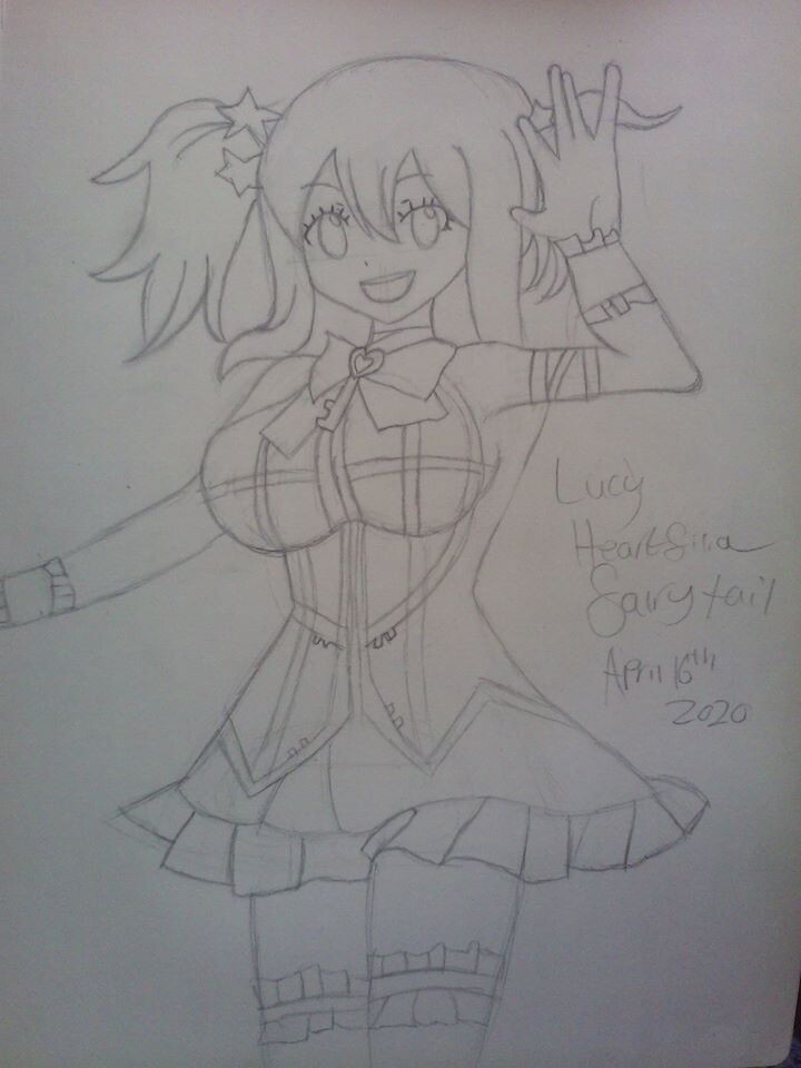 ArtStation - A sketch i made of Lucy Heartfilia from Fairy Tail