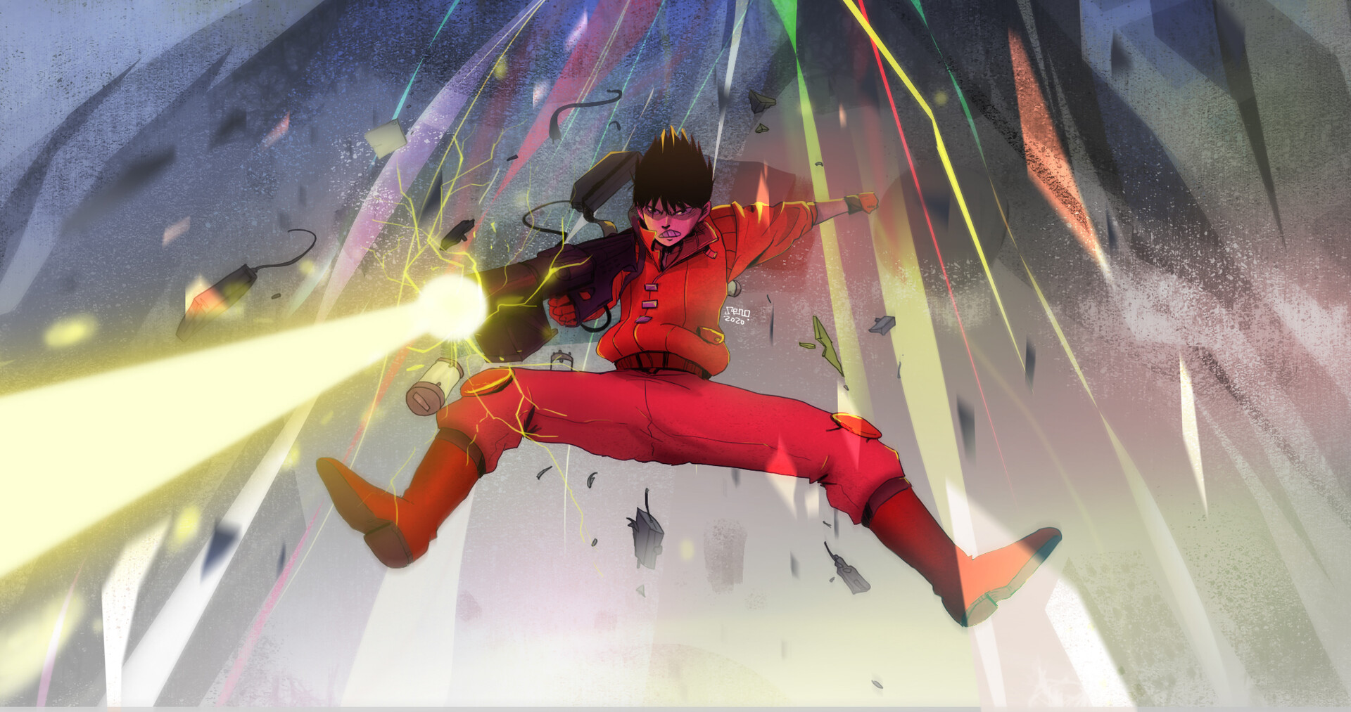 ArtStation - Kaneda Shotaro from AKIRA (1988)