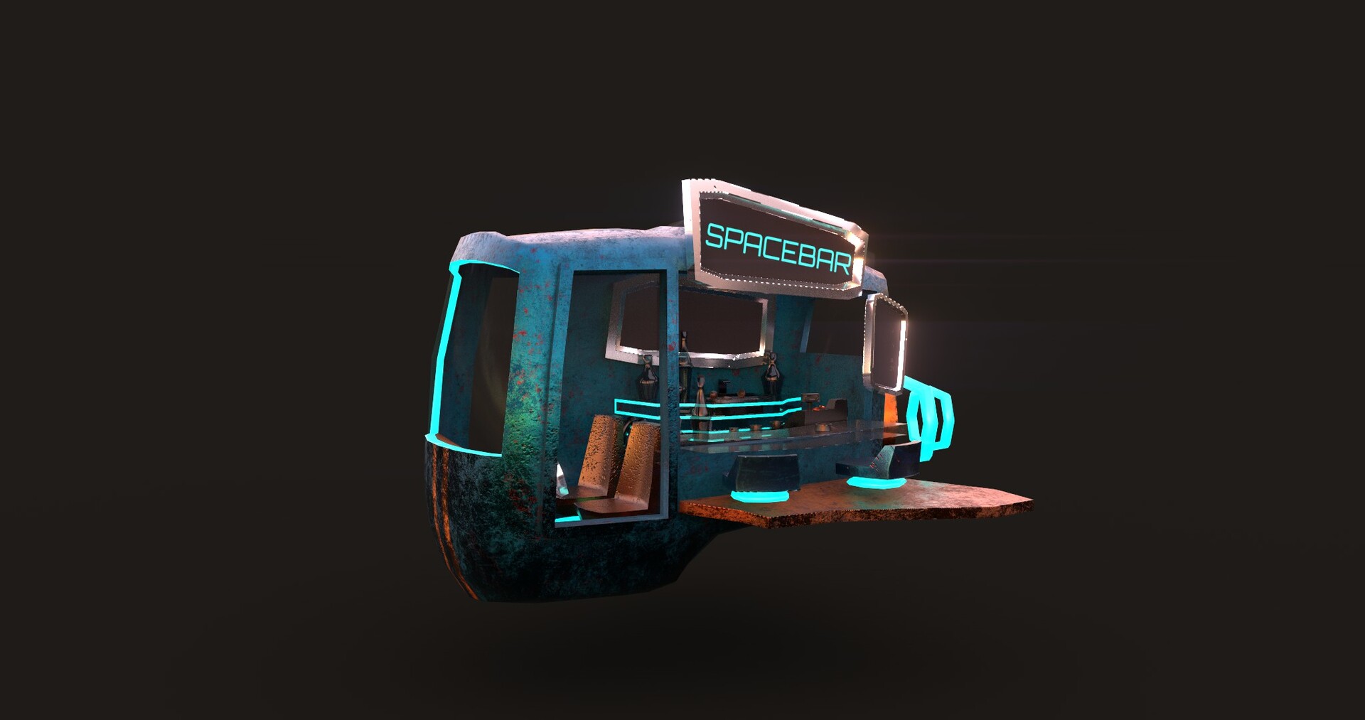 ArtStation - Stylized Space Bar