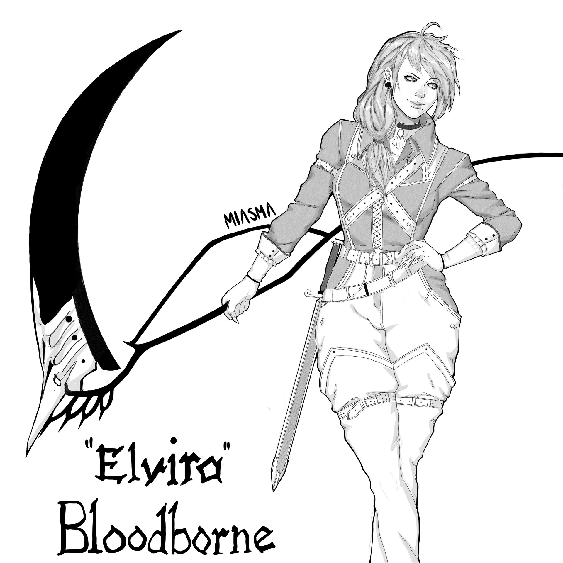 elvira coloring pages