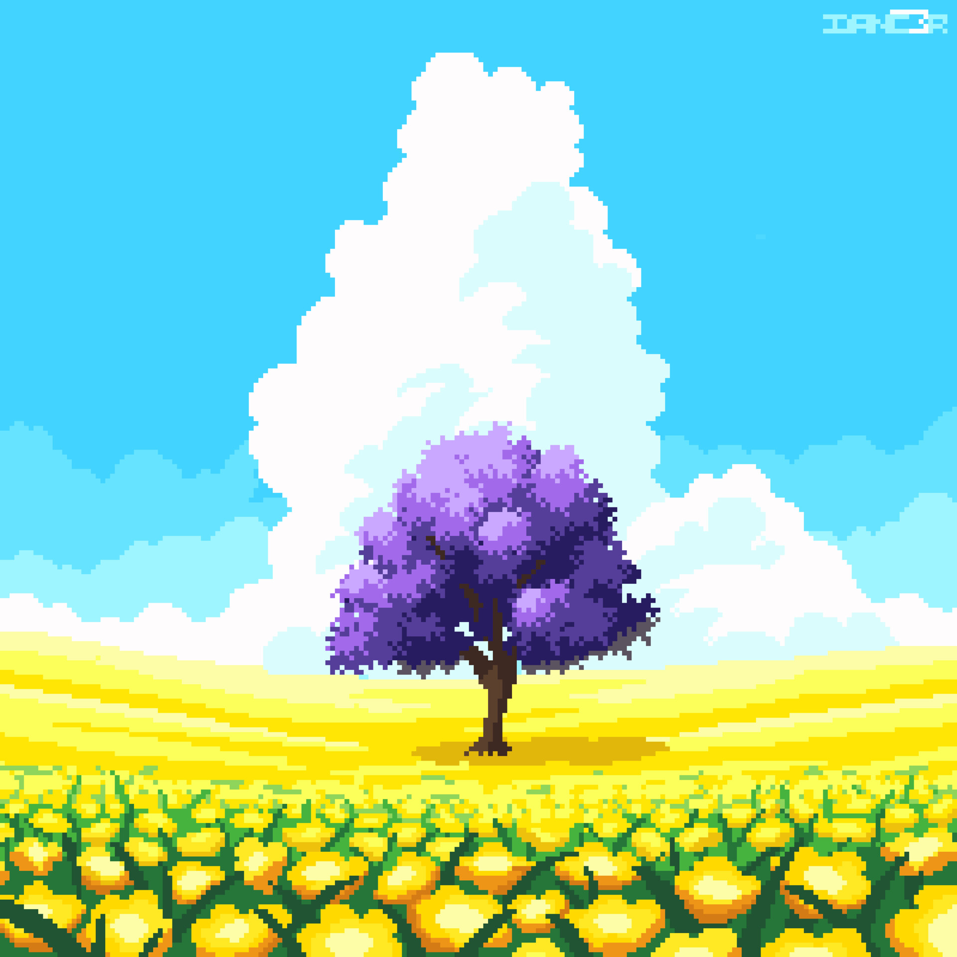 ArtStation - Pixeltober Day 1 - SPRING