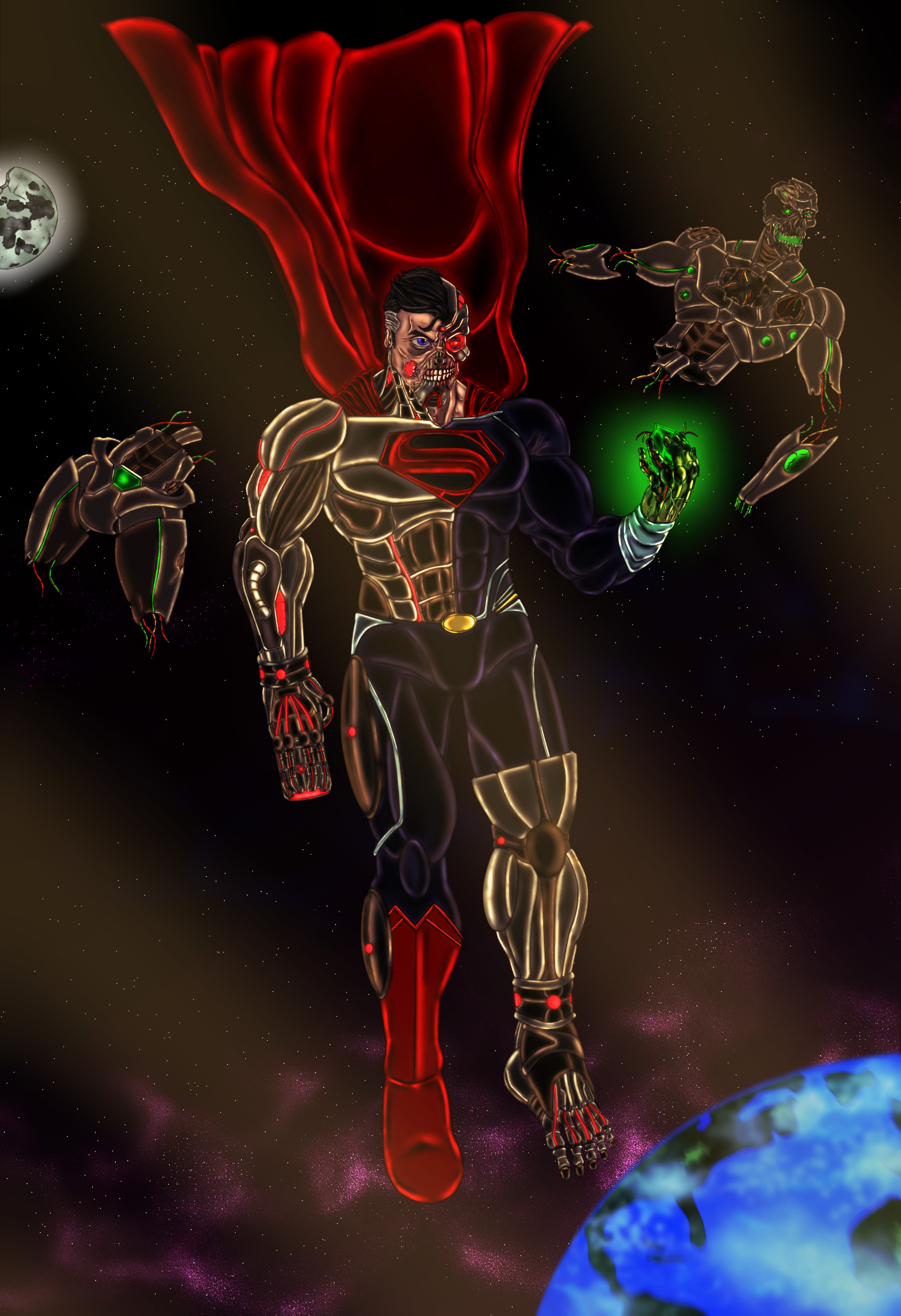 Cyborg Superman Vs Batman