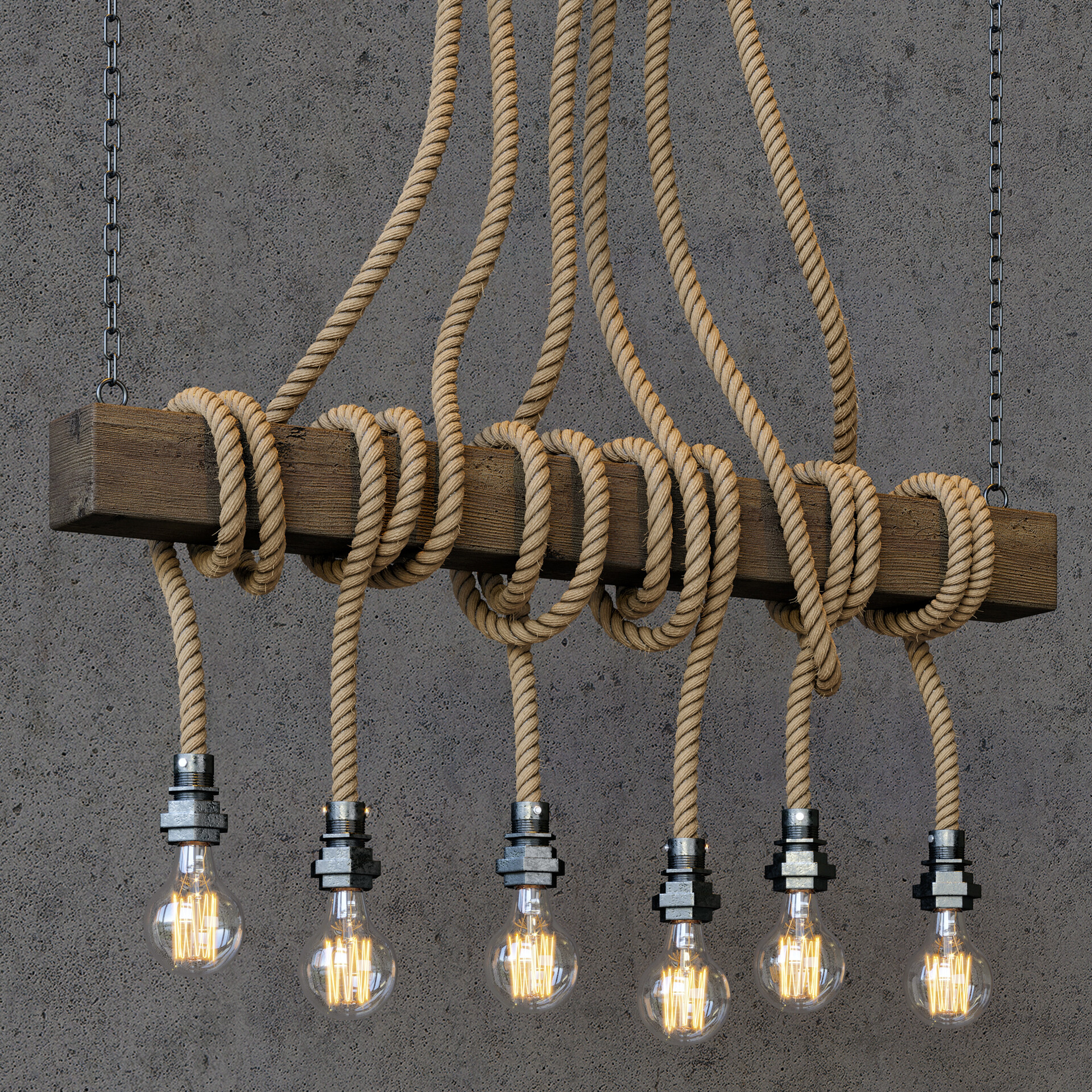 ArtStation - rope pendent light