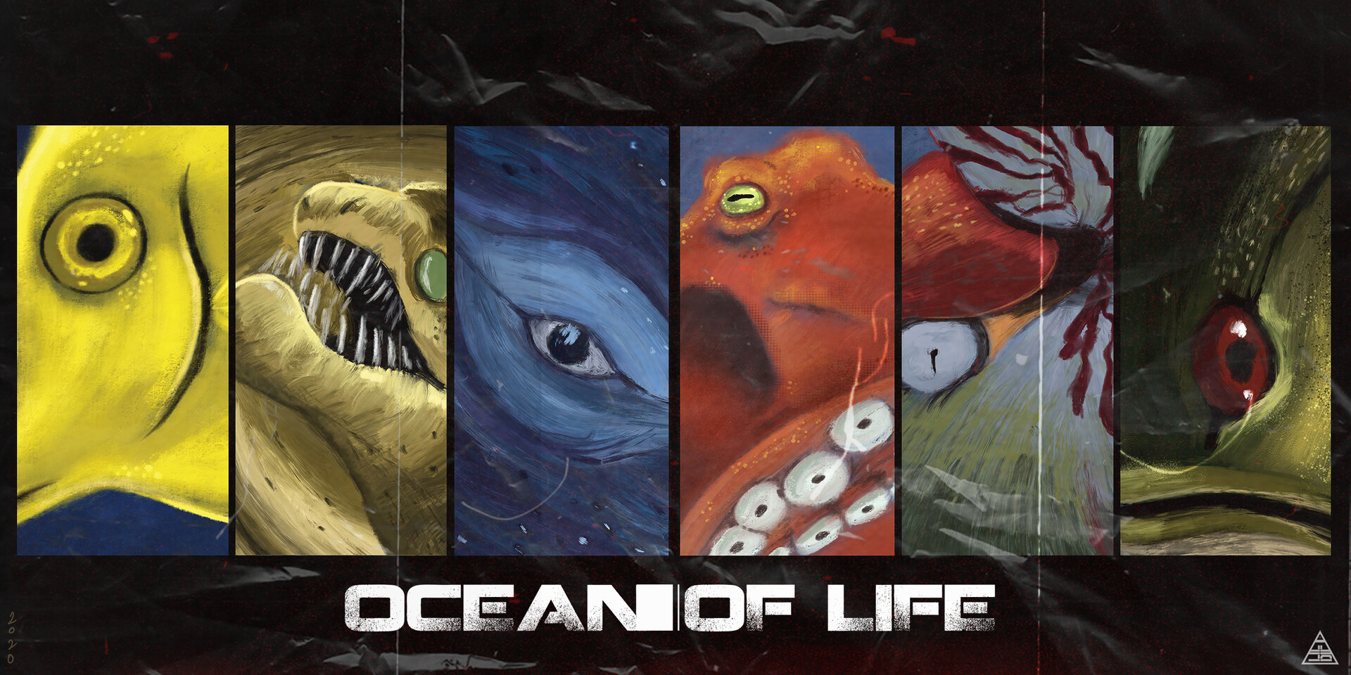 AADIL - OCEAN OF LIFE (cover art and anatomy sketches)