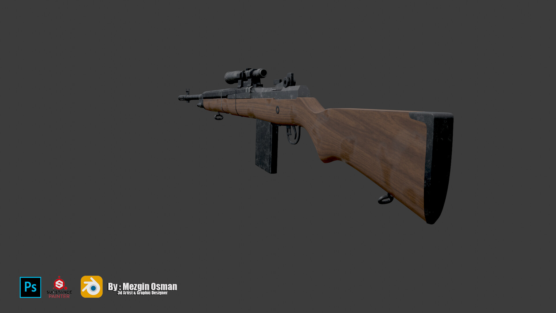 Mazgin Osman - M14 - 3d modeling and rendering