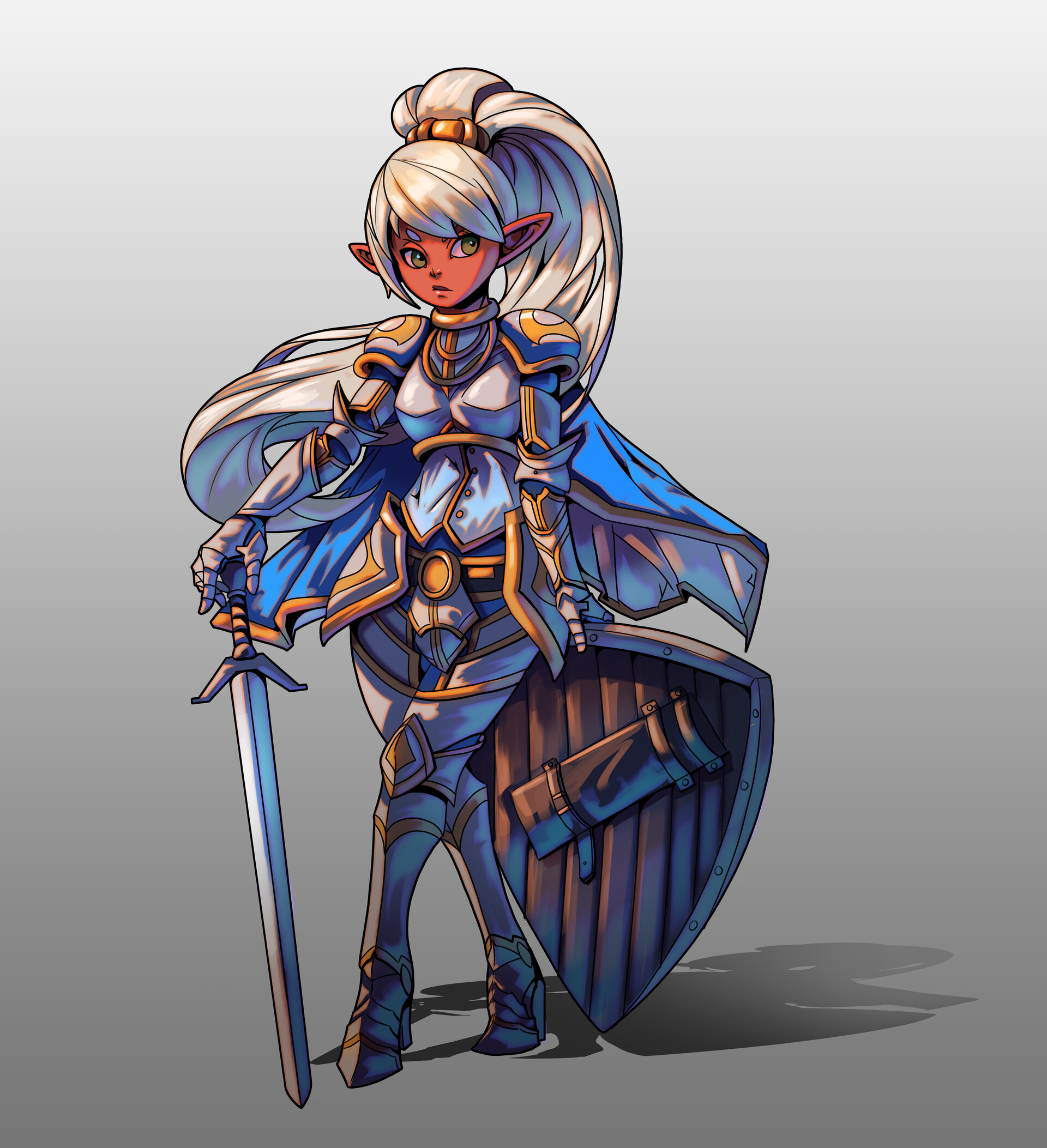 ArtStation - Anime style Knight