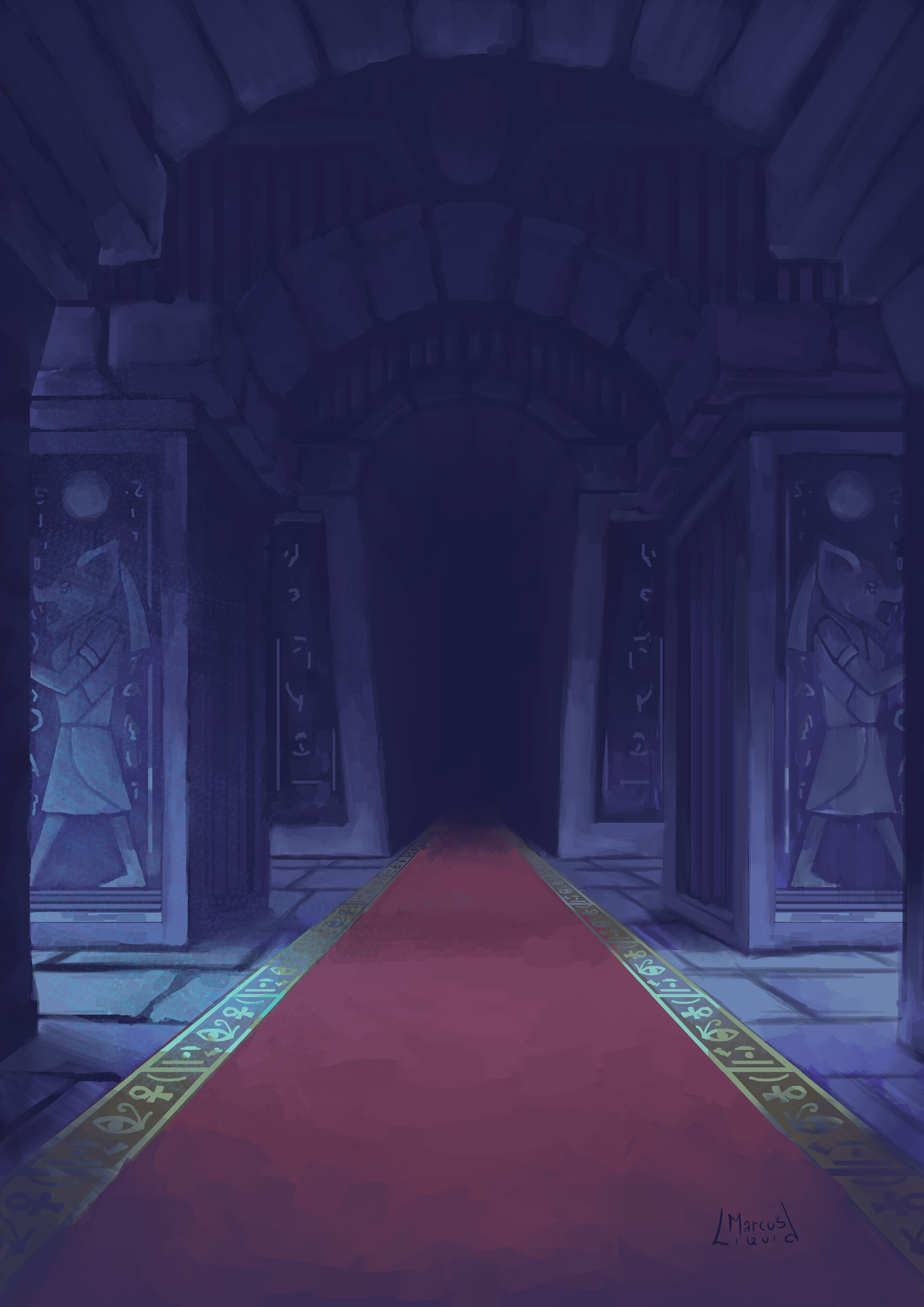 ArtStation - Night Hall