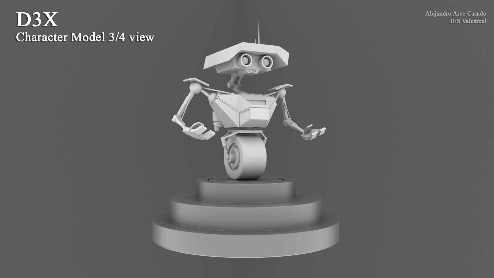 ArtStation - Original Character "D3X" 3D Model & Concept Art