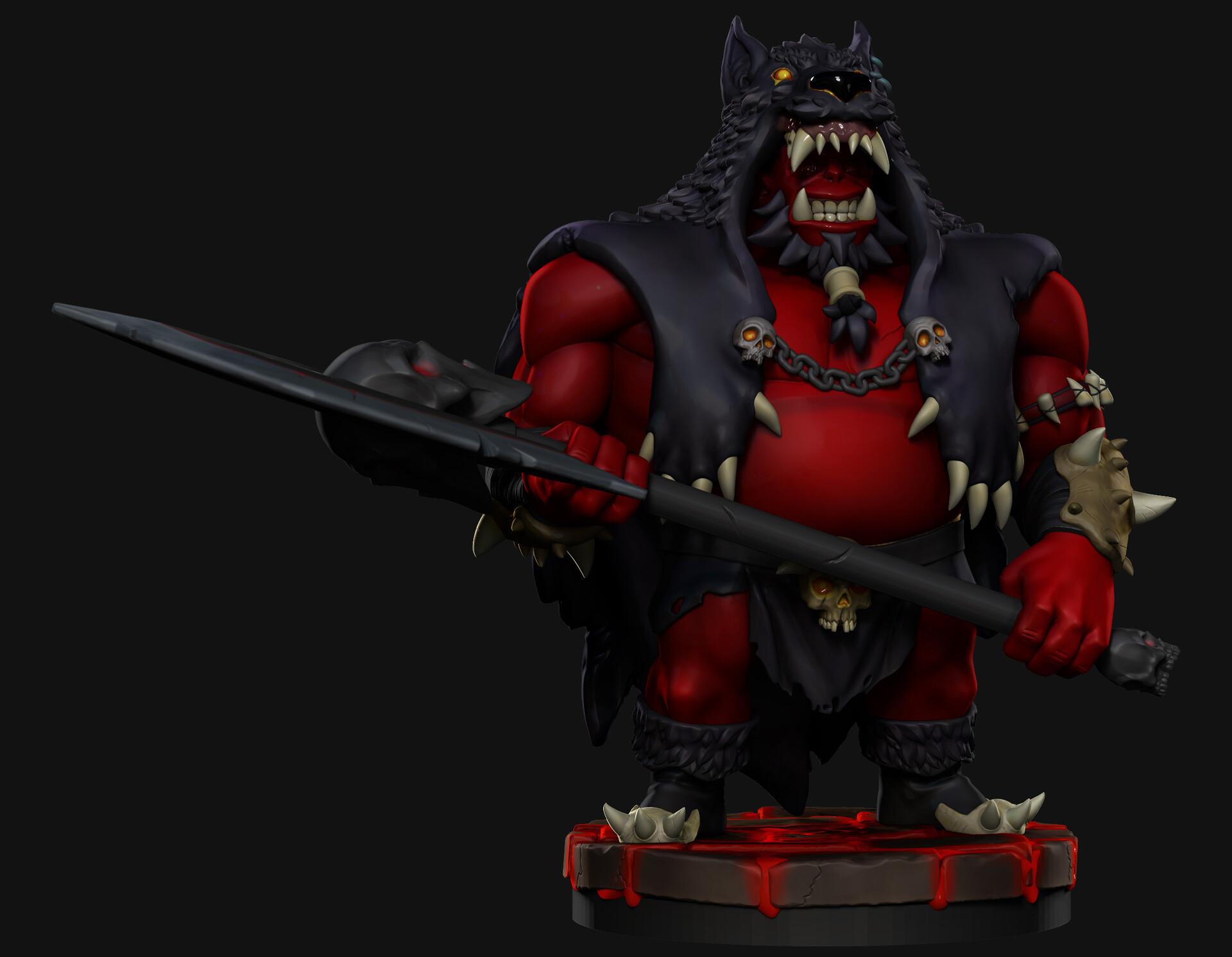 ArtStation - Blood Skin Orc