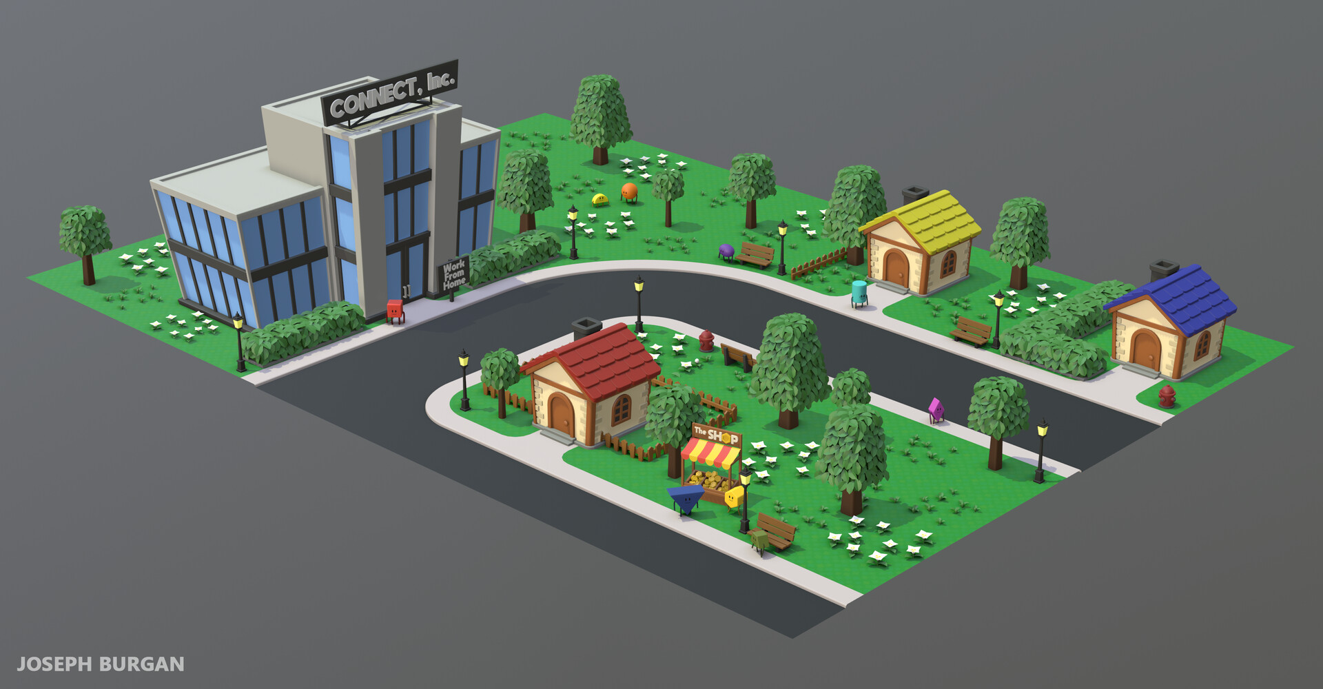ArtStation - Neighborhood Design - Mobile Game