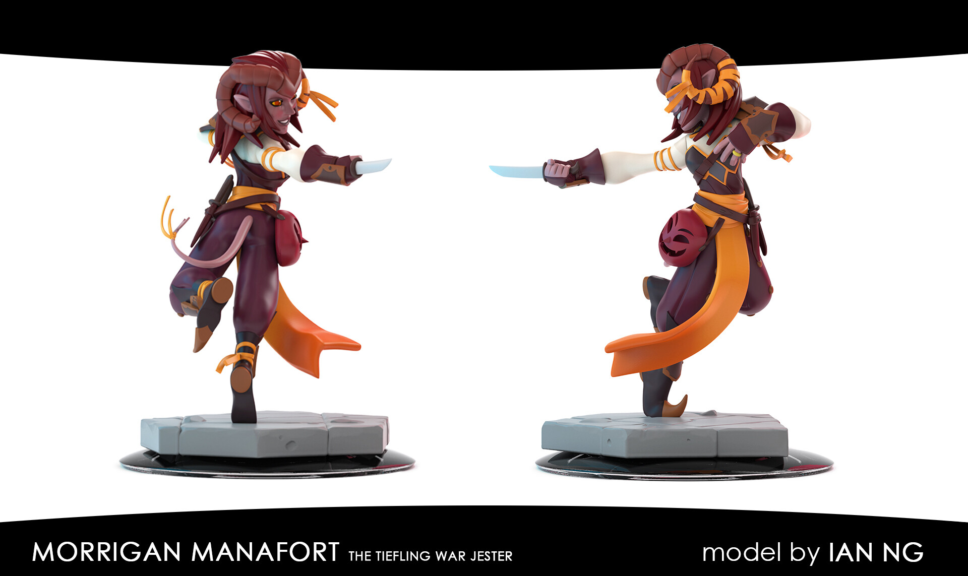 Ian Ng - Morrigan Manafort - the tiefling war jester