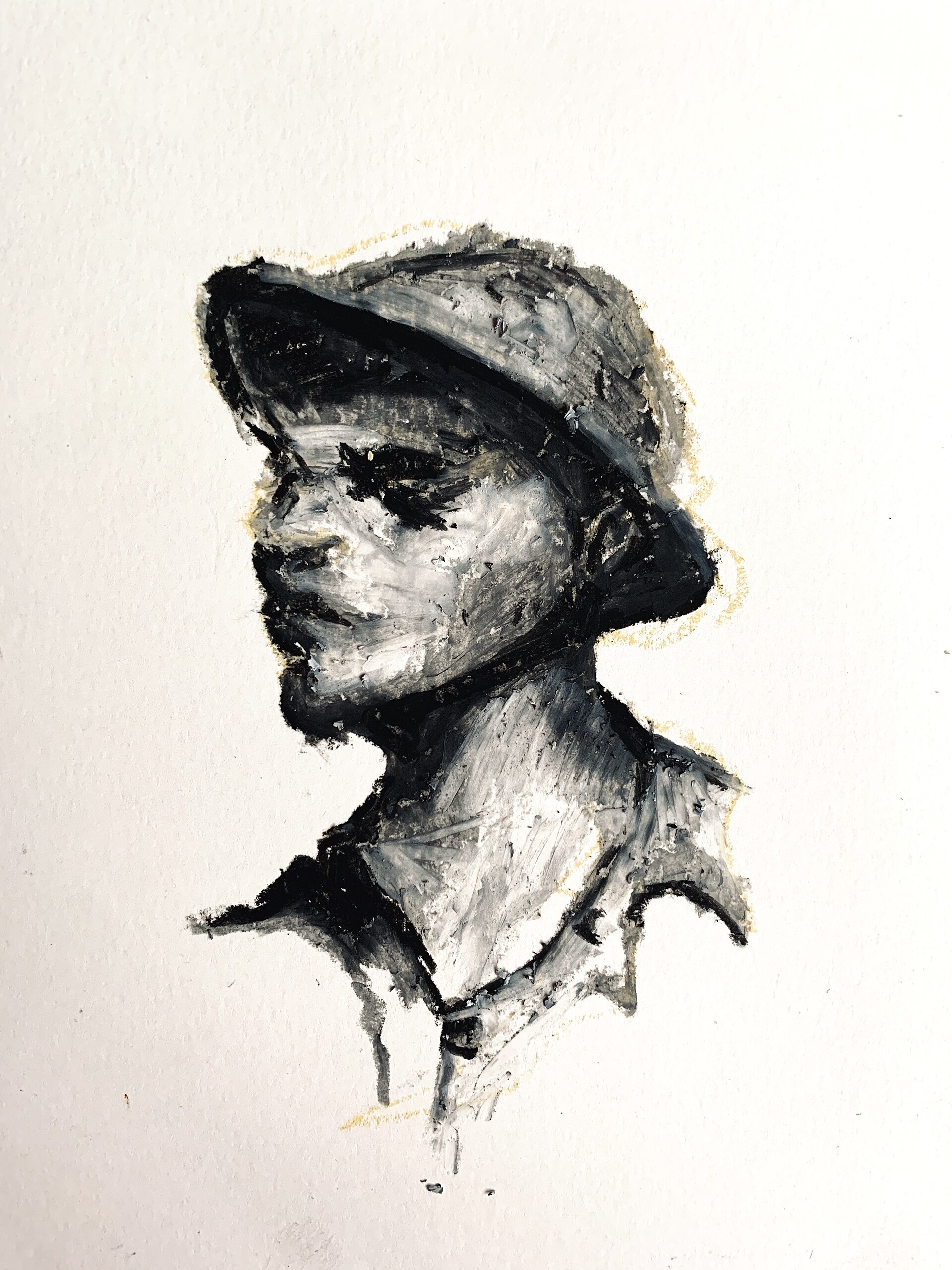 ArtStation - Oil pastel portraits