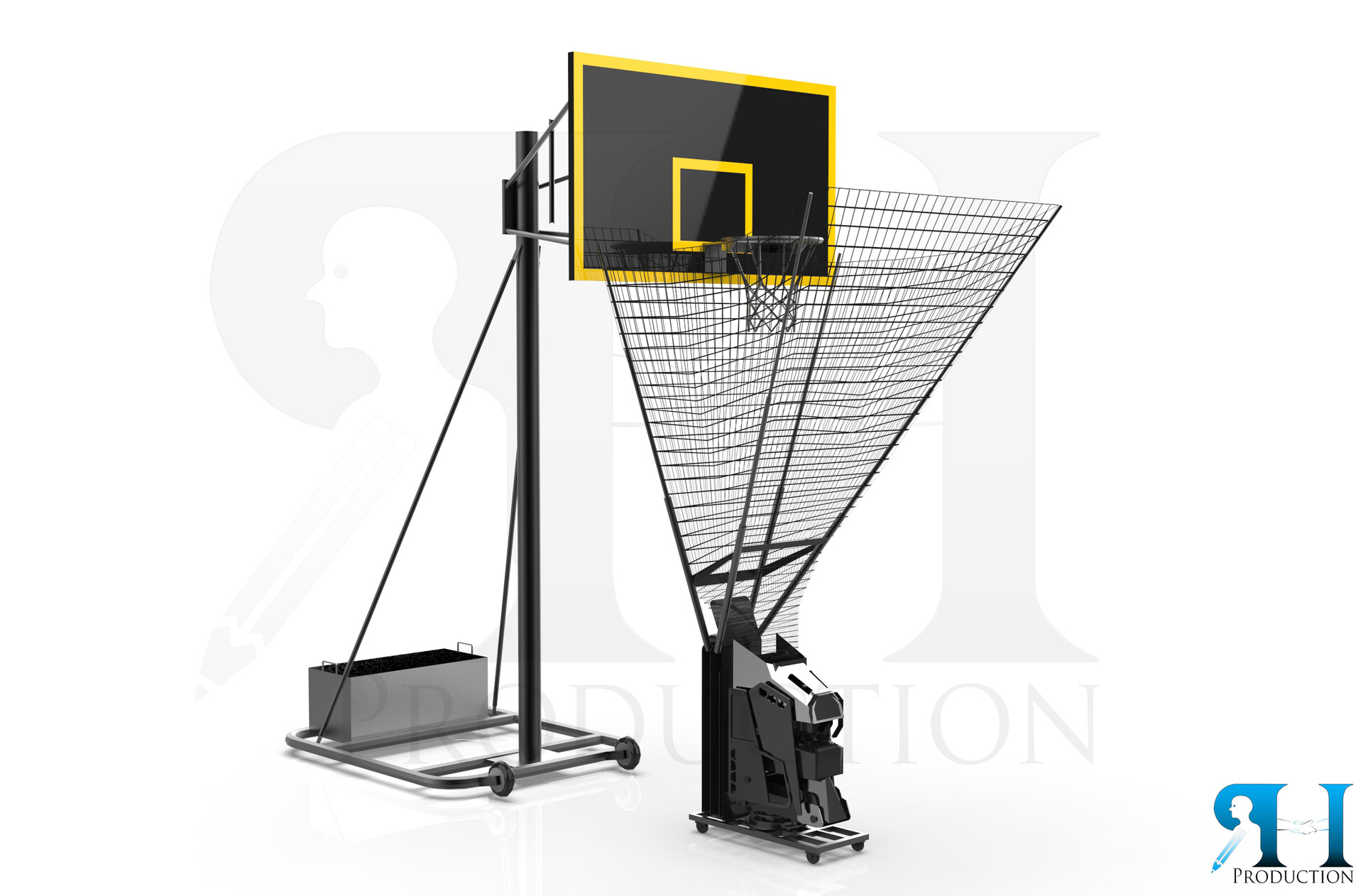 ArtStation - Automatic Basket Ball Machine