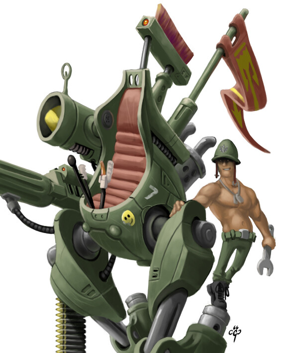 ArtStation - Mech practise