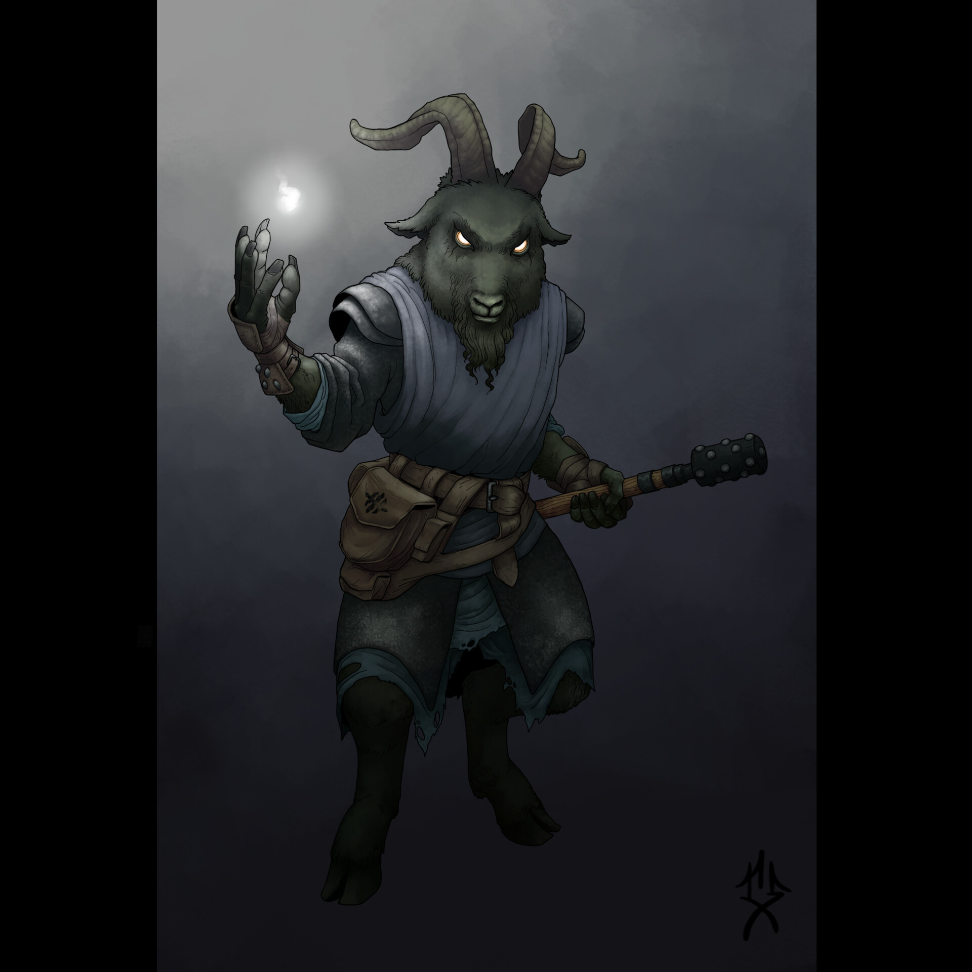 ArtStation - Goat cleric character design