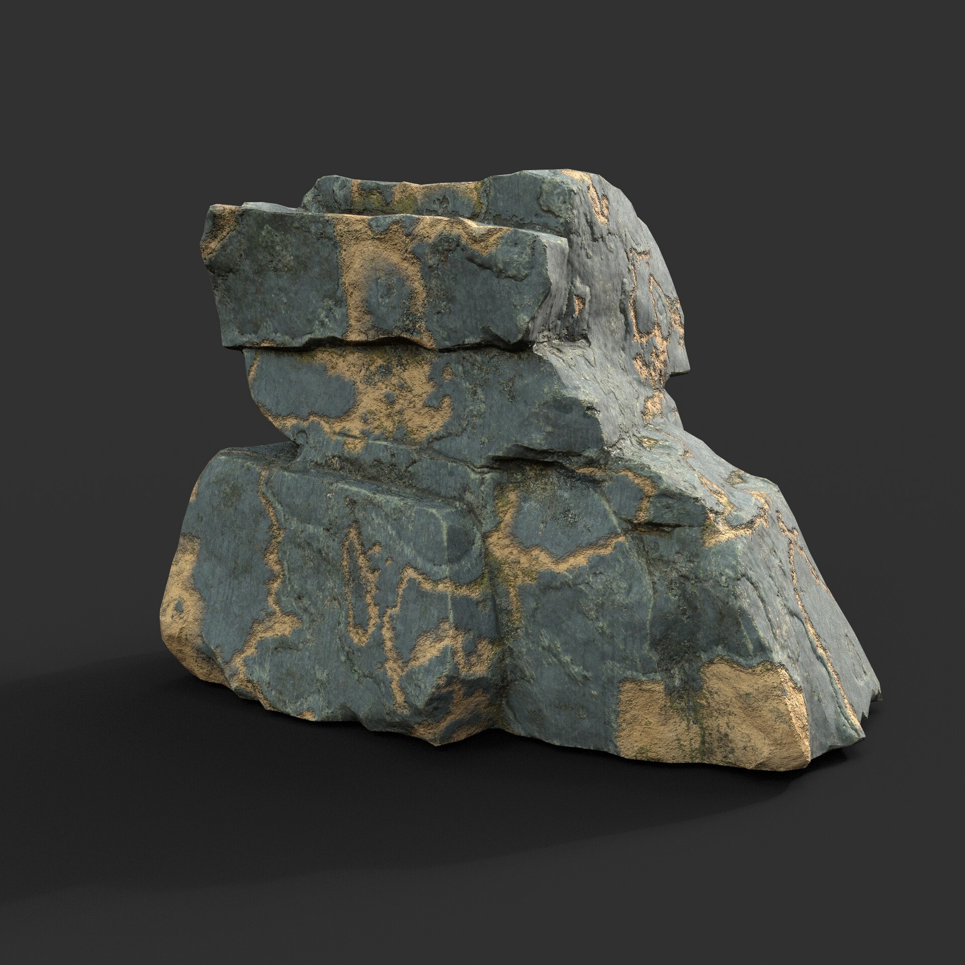 3D Models by 3D Landscape - Low poly Big Rock Formation Pack 200928 ...