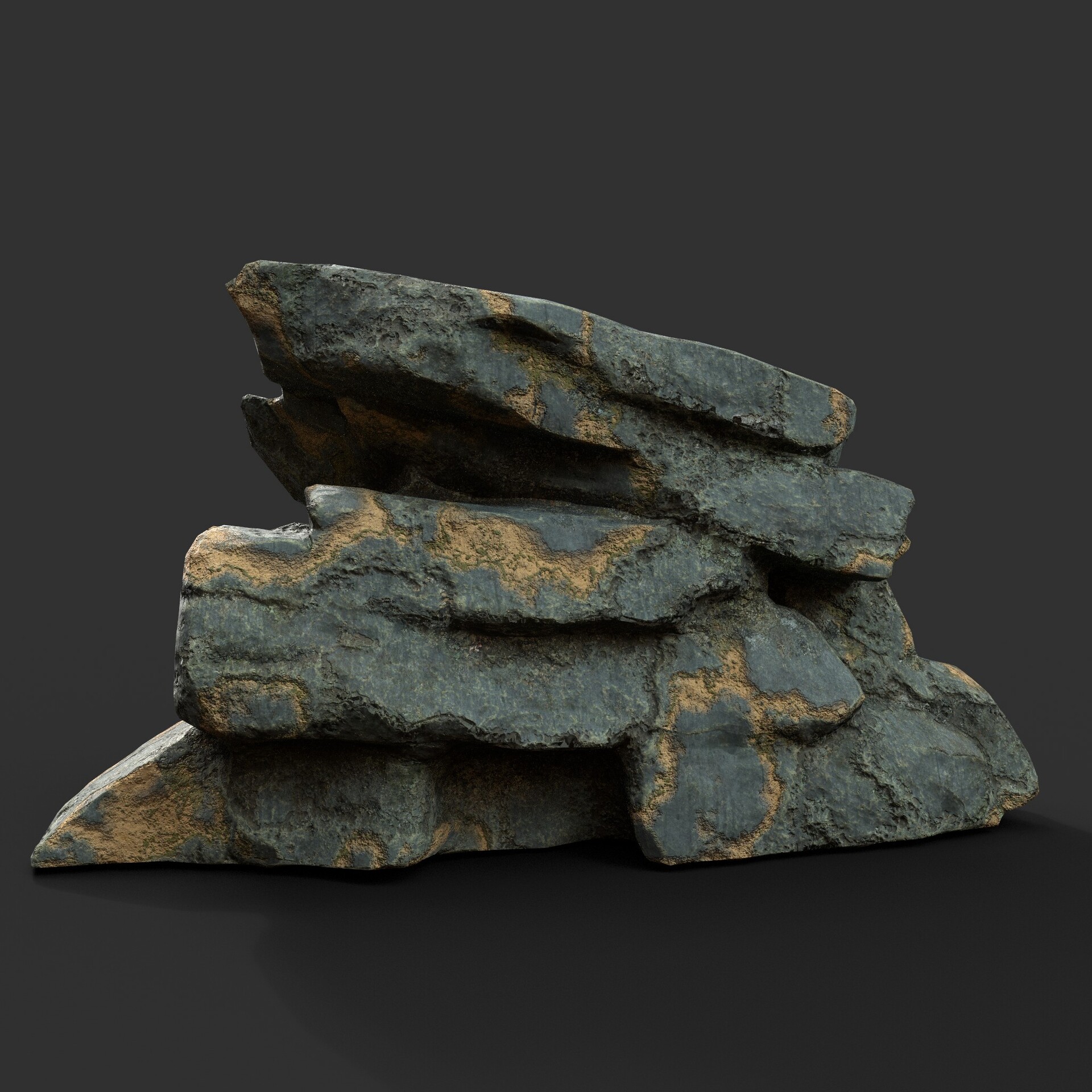 3D Models by 3D Landscape - Low poly Big Rock Formation Pack 200928 ...