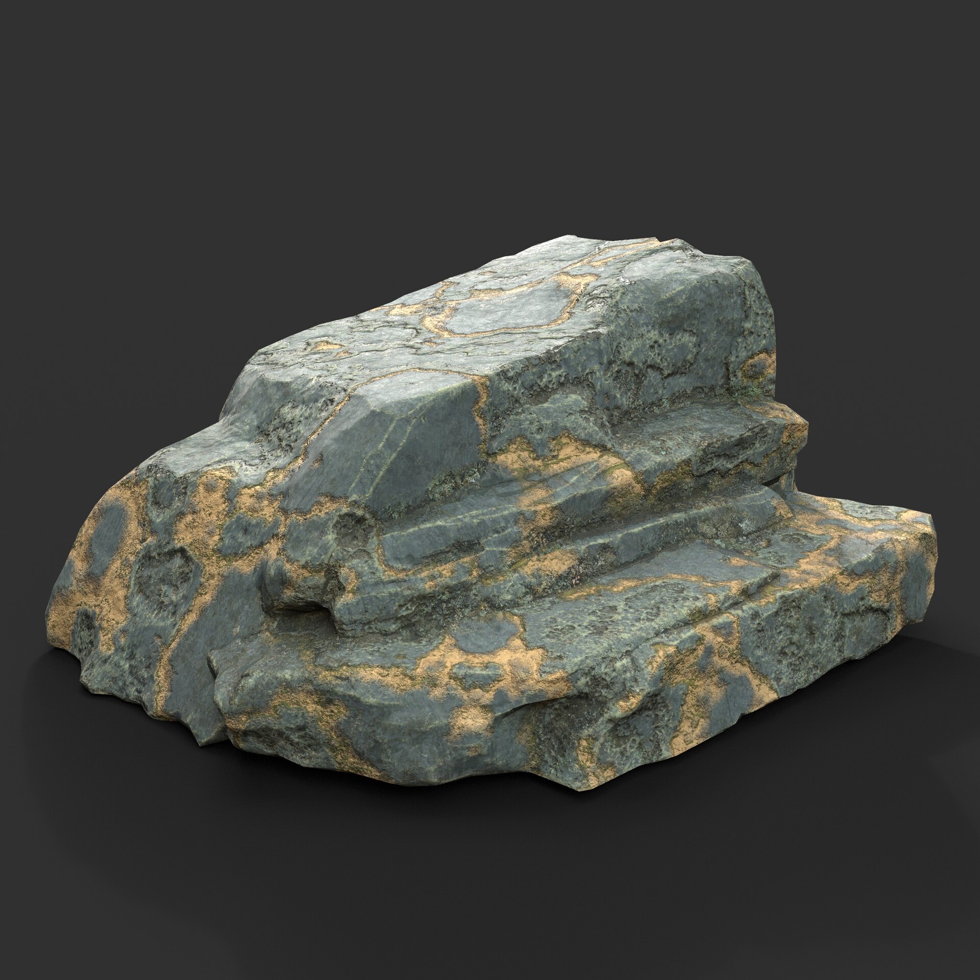 3D Models by 3D Landscape - Low poly Big Rock Formation Pack 200928 ...