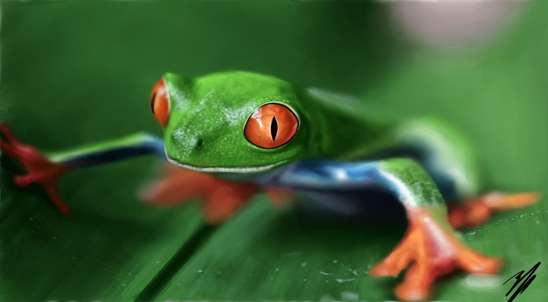 ArtStation - Frog closeup