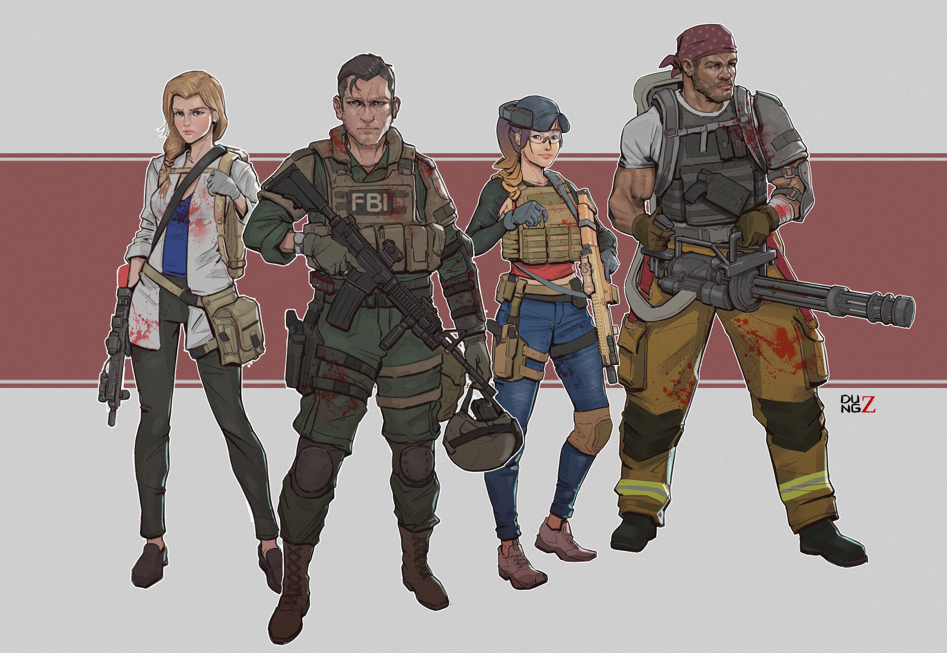 ArtStation - Some characters i designed inspired a WWZ game when it was ...