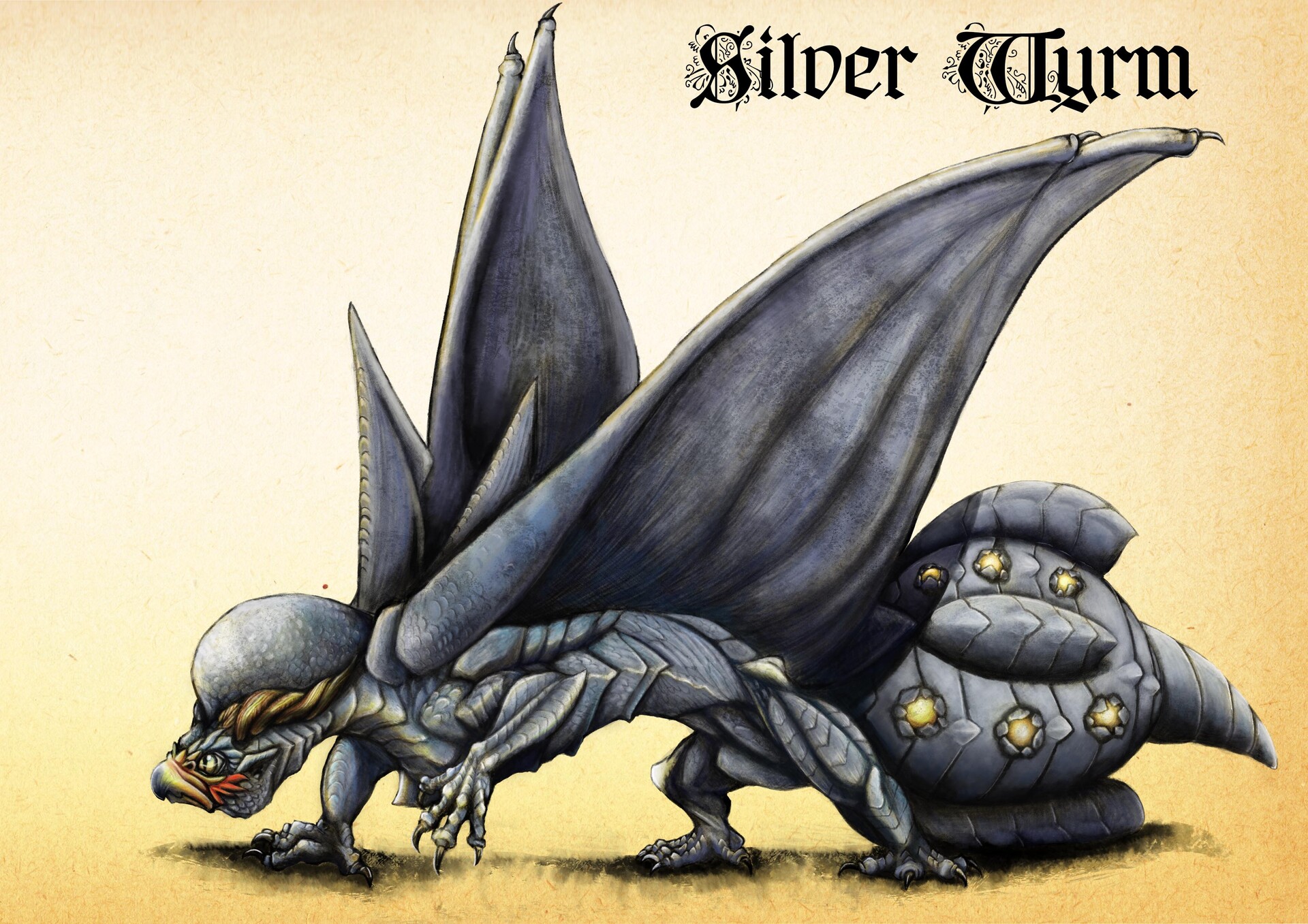 ArtStation - Silver Dragon/Wyrm - Concept and illustration.