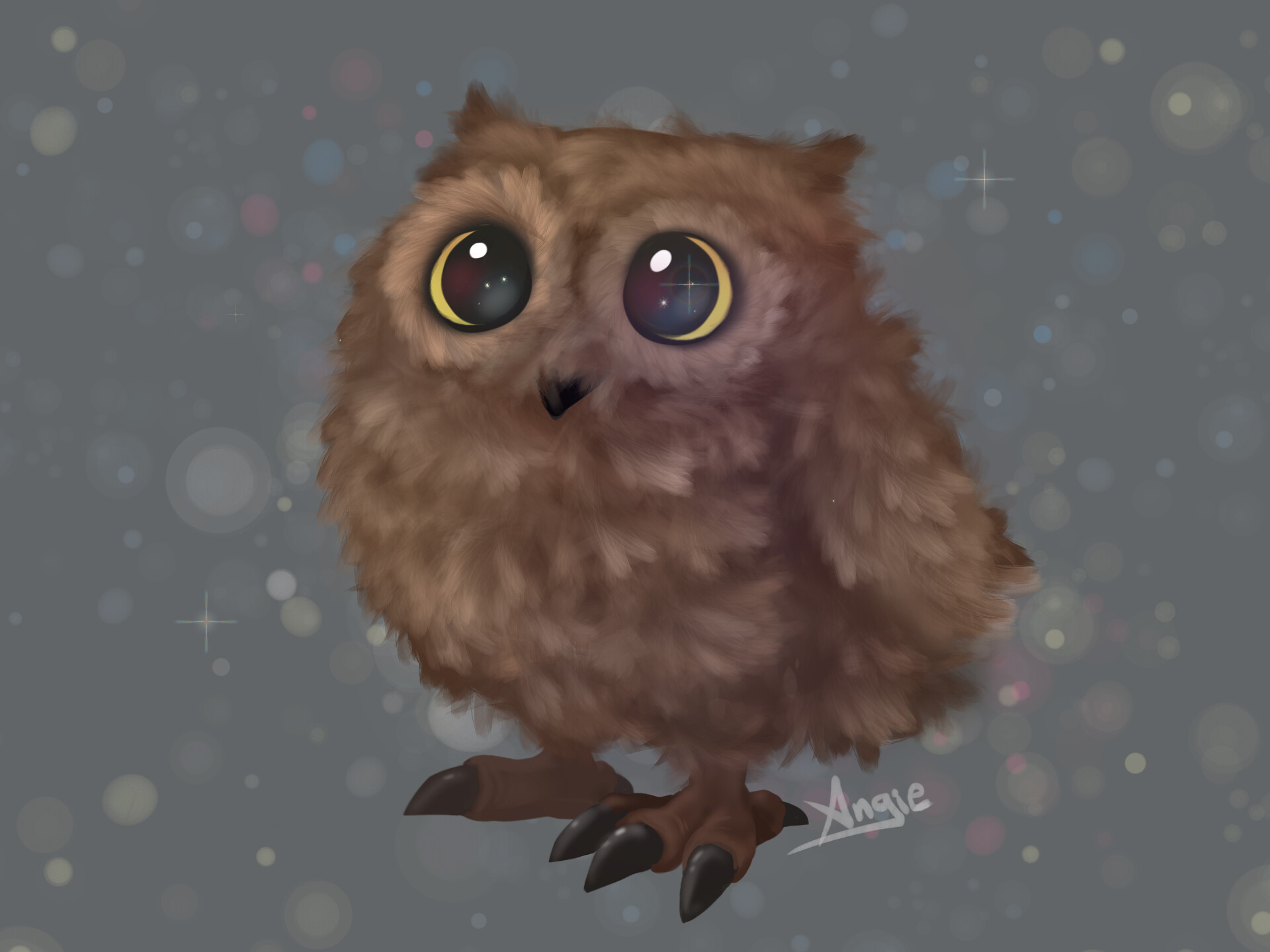 ArtStation - Fluffy owl