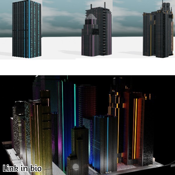 ArtStation - Night City Building 3d Model Free Download