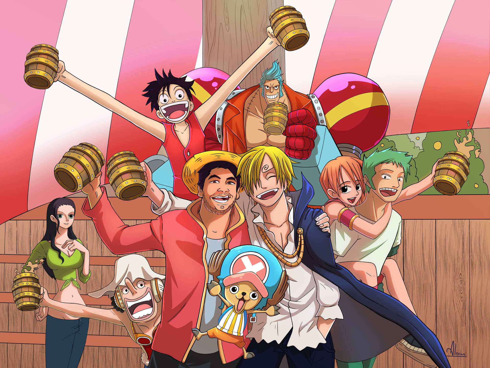 ArtStation - One Piece commission for a friend