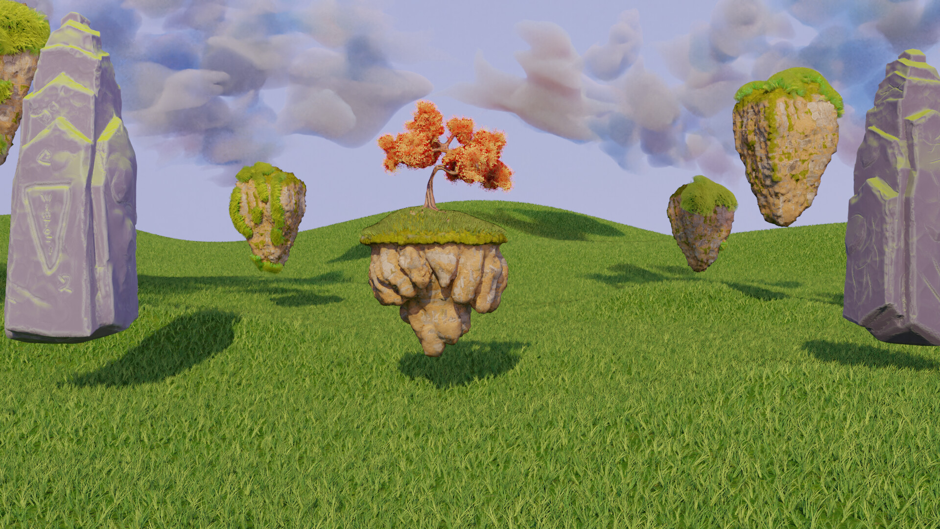 ArtStation - Blender Project - Floating Island