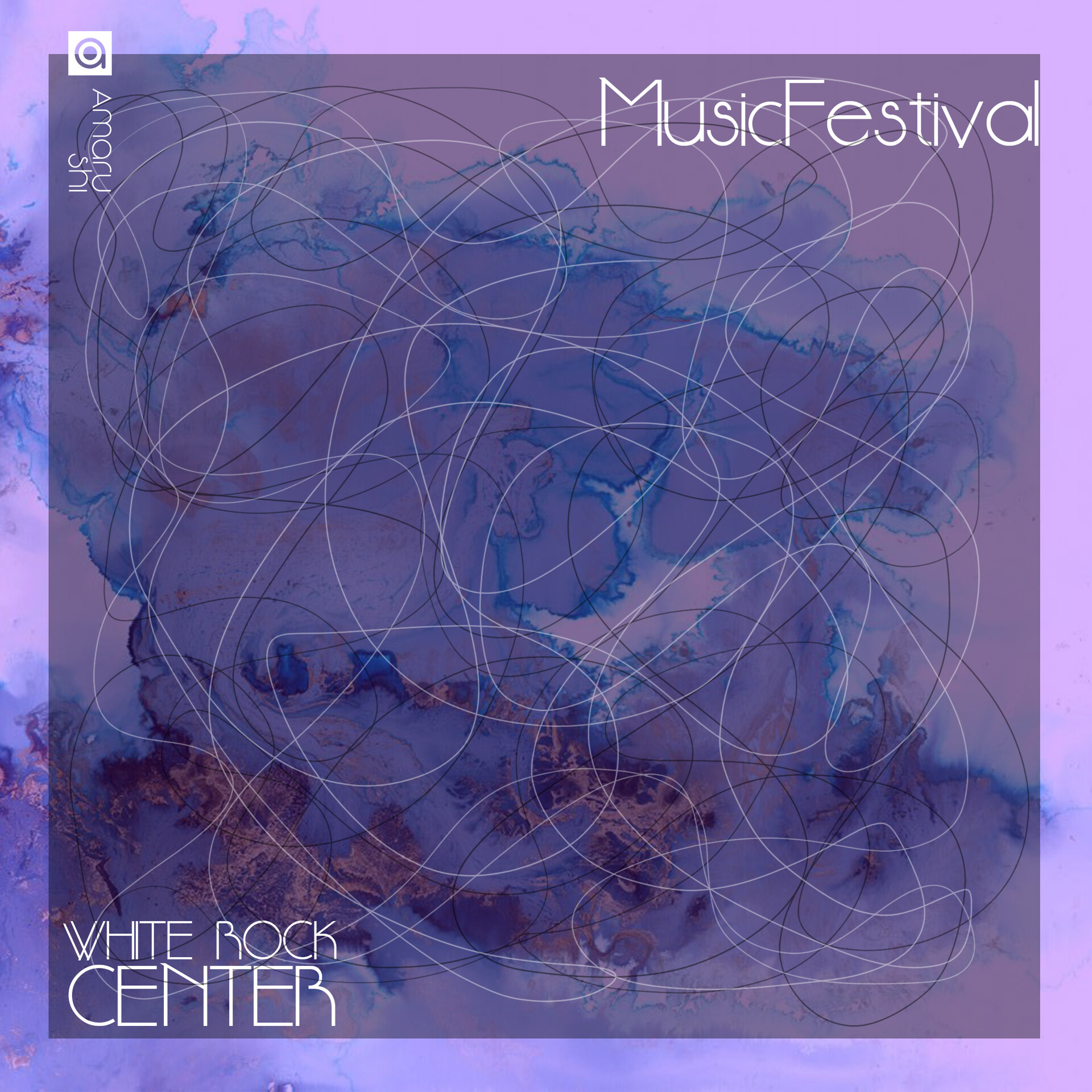 ArtStation - Music Festival Background Poster Design 3 2020