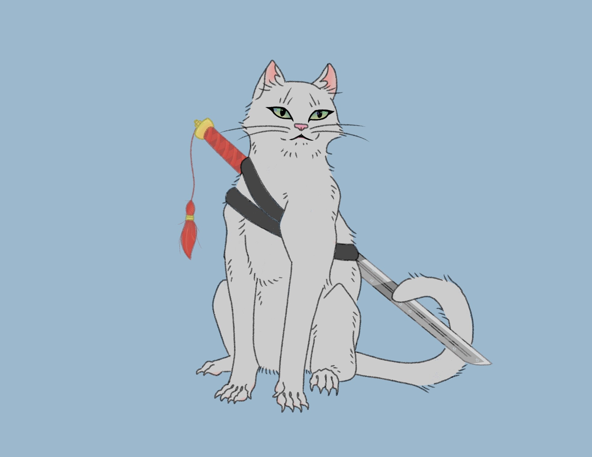 ArtStation - Sword cat