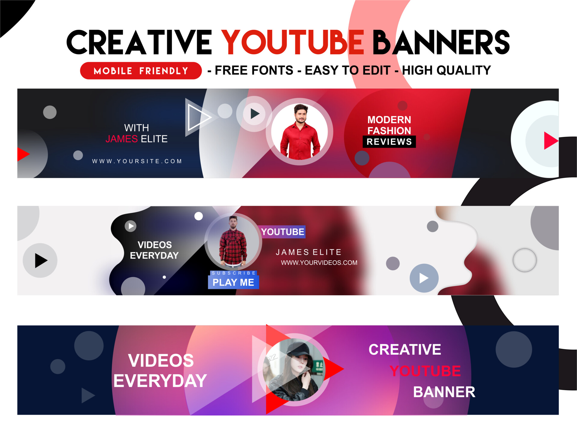 ArtStation - Youtube Banner Designing